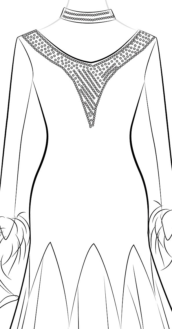 irish dance dress coloring pages