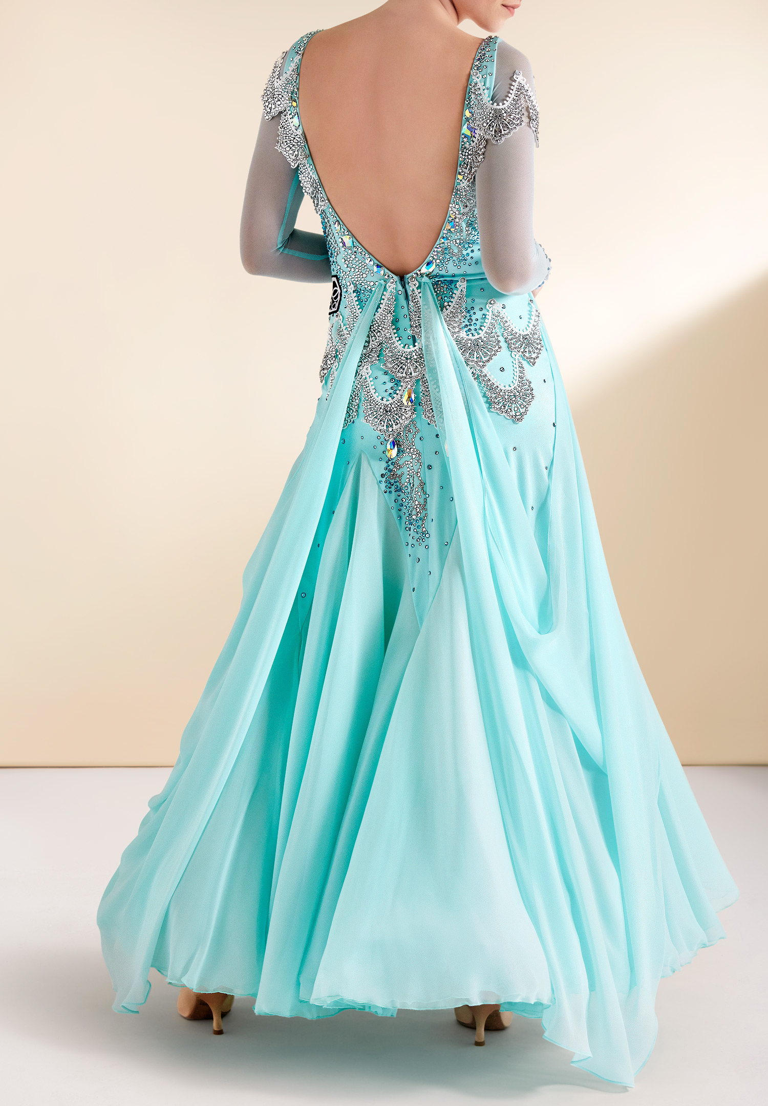 Crystal Embellished Modern Dance Dress BBP-018 | Competition Dress