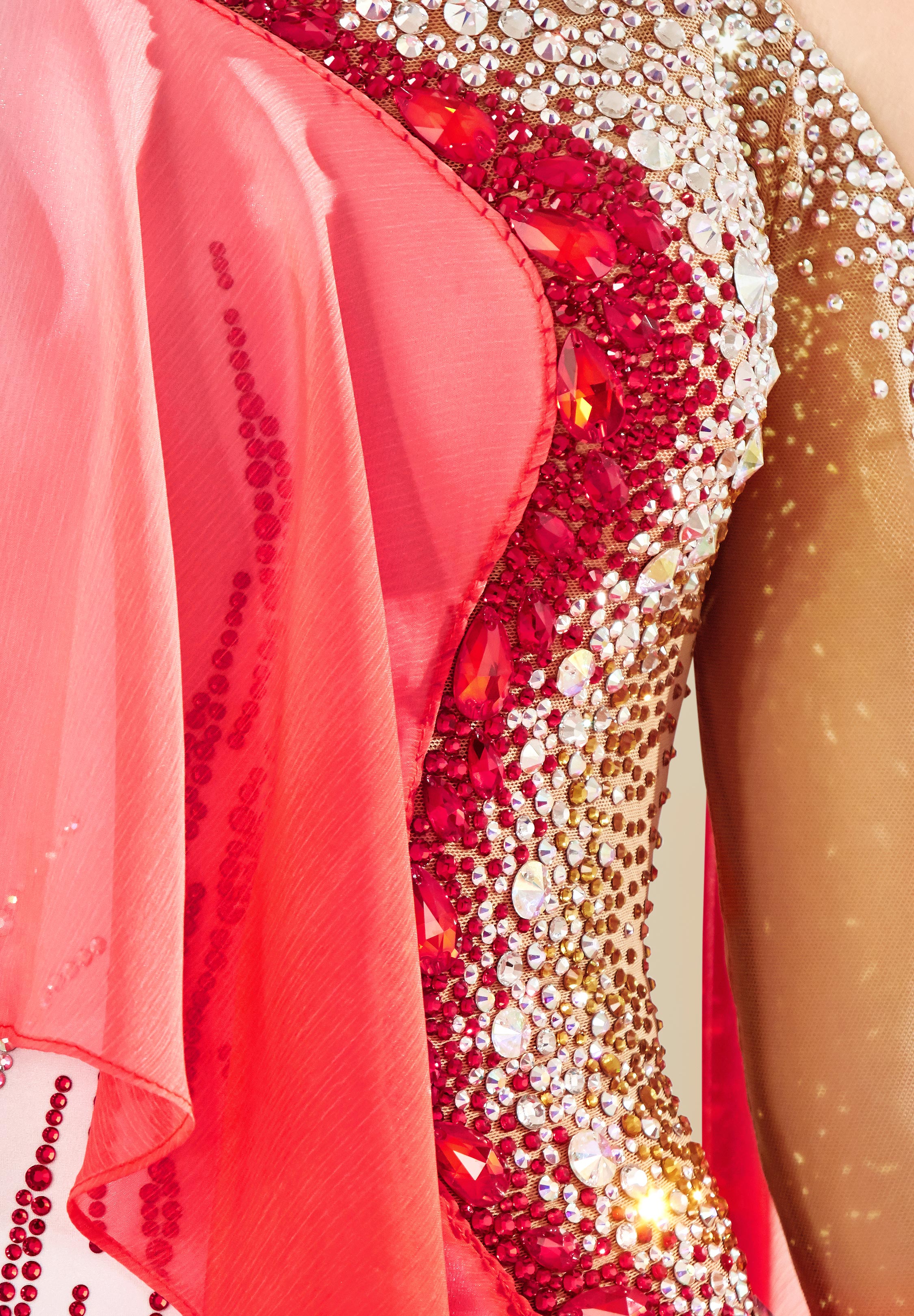 Crystal Fade Ballroom Performance Gown PC-WB19097 | Ballroom Smooth