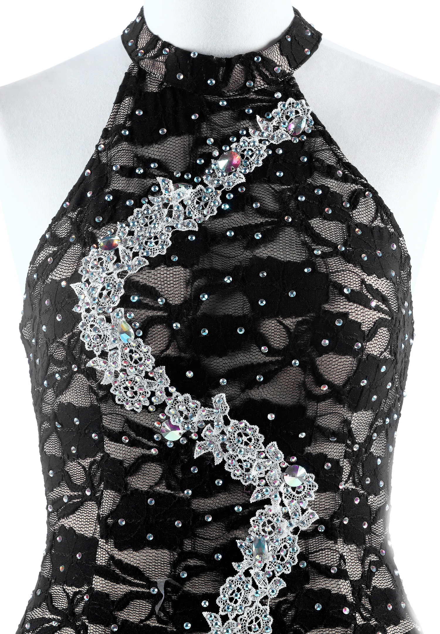 Edgy Flower Long Fringe Latin Dance Dress L5281 | International Latin