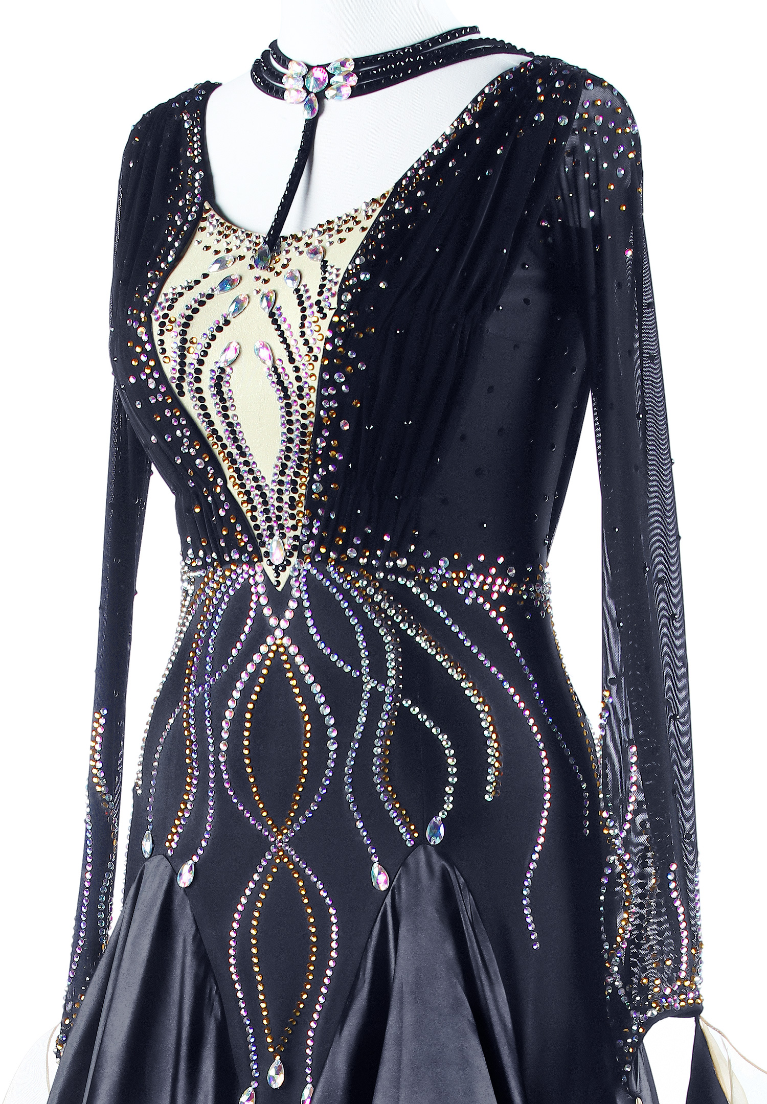 Elegant Stunning Wave Smooth Dance Competition Costume A5325 ...