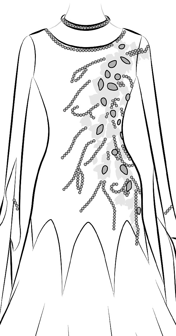 irish dance dress coloring pages
