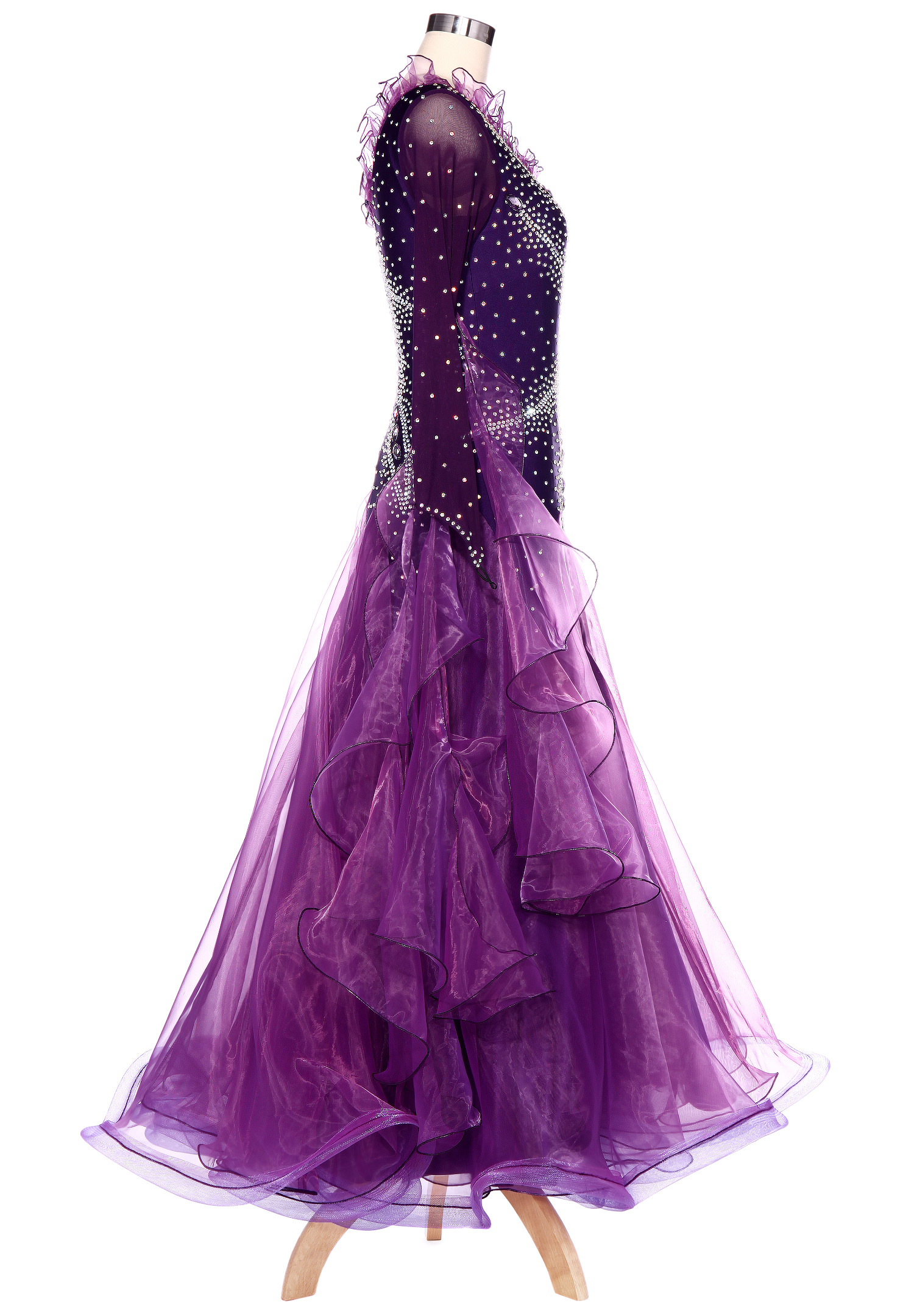 Fancy Phoenix Tail Motif Ballroom Dance Competition Dress VN-A5201 ...