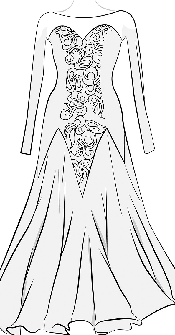 ballroom dancing coloring pages