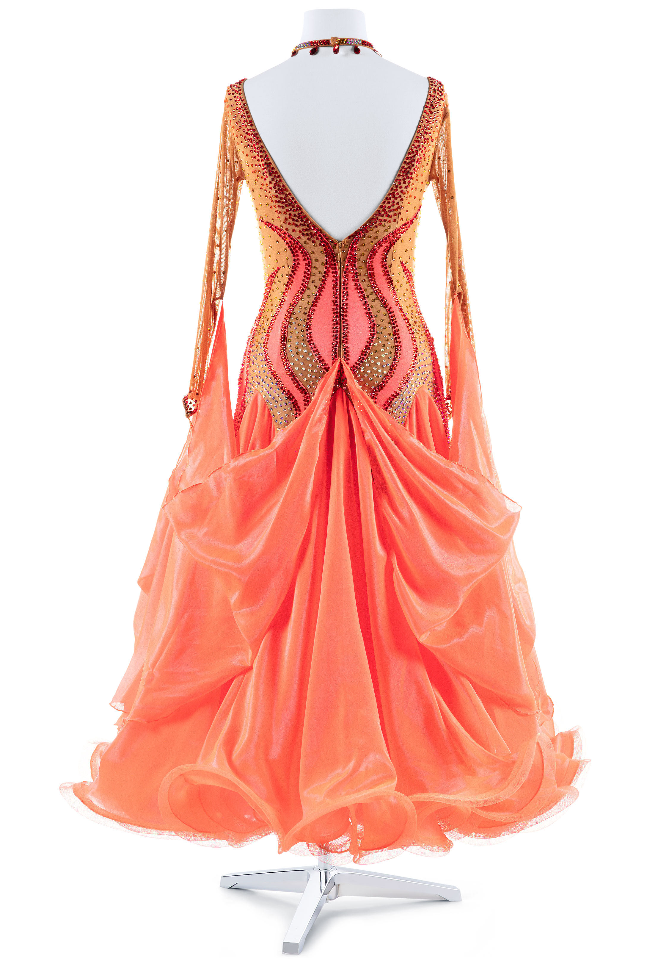 Fiery Flame Standard Ballroom Costume A5402 | International Ballroom