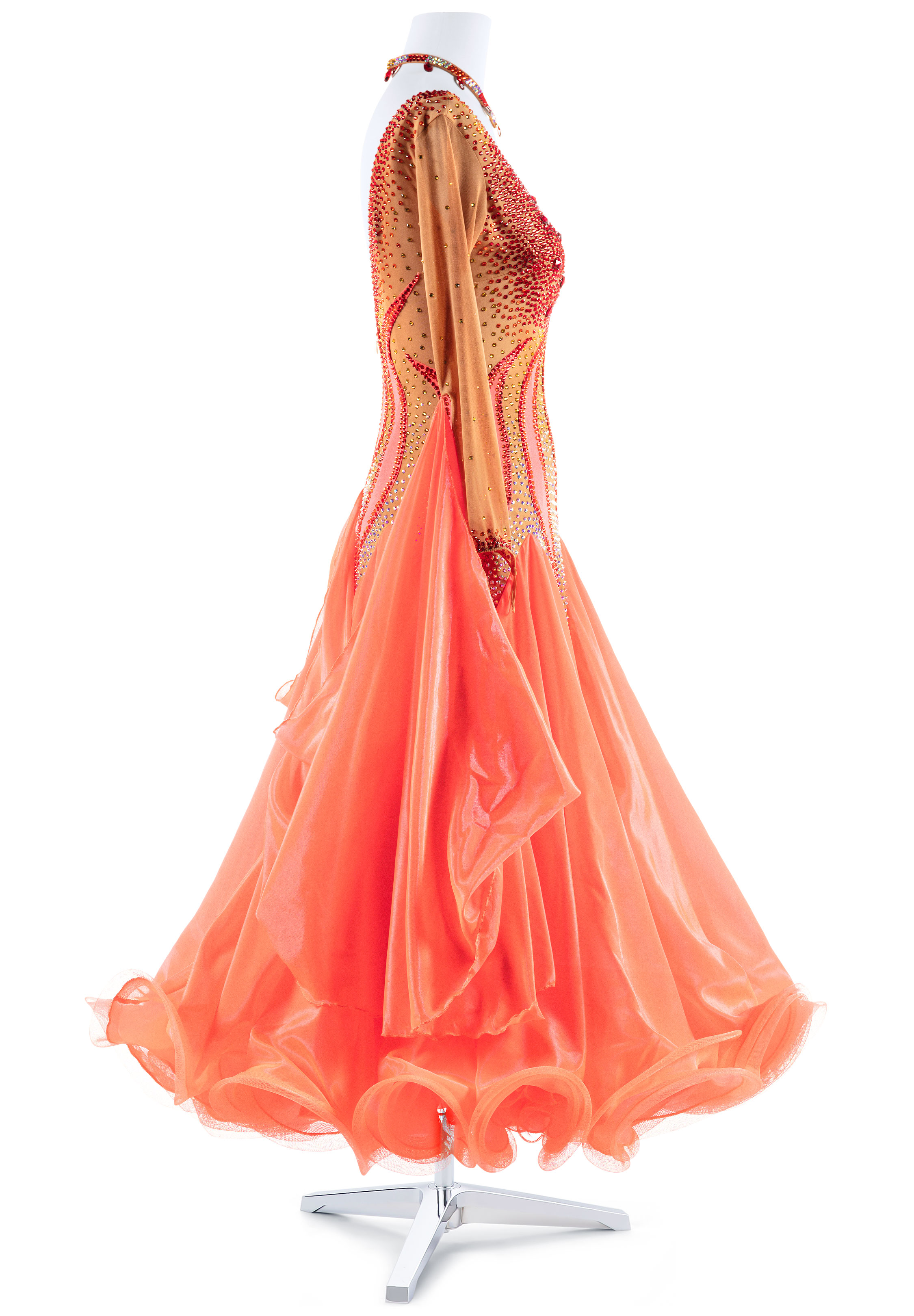 Fiery Flame Standard Ballroom Costume VN-A5402 | International Ballroom