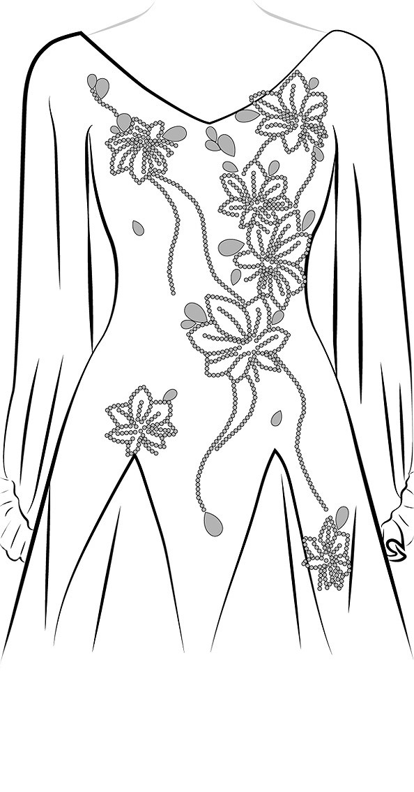 irish dance dress coloring pages