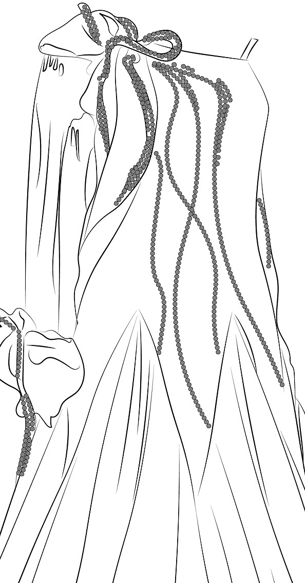 coloring pages of prom dresses