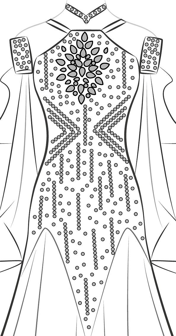 irish dance dress coloring pages