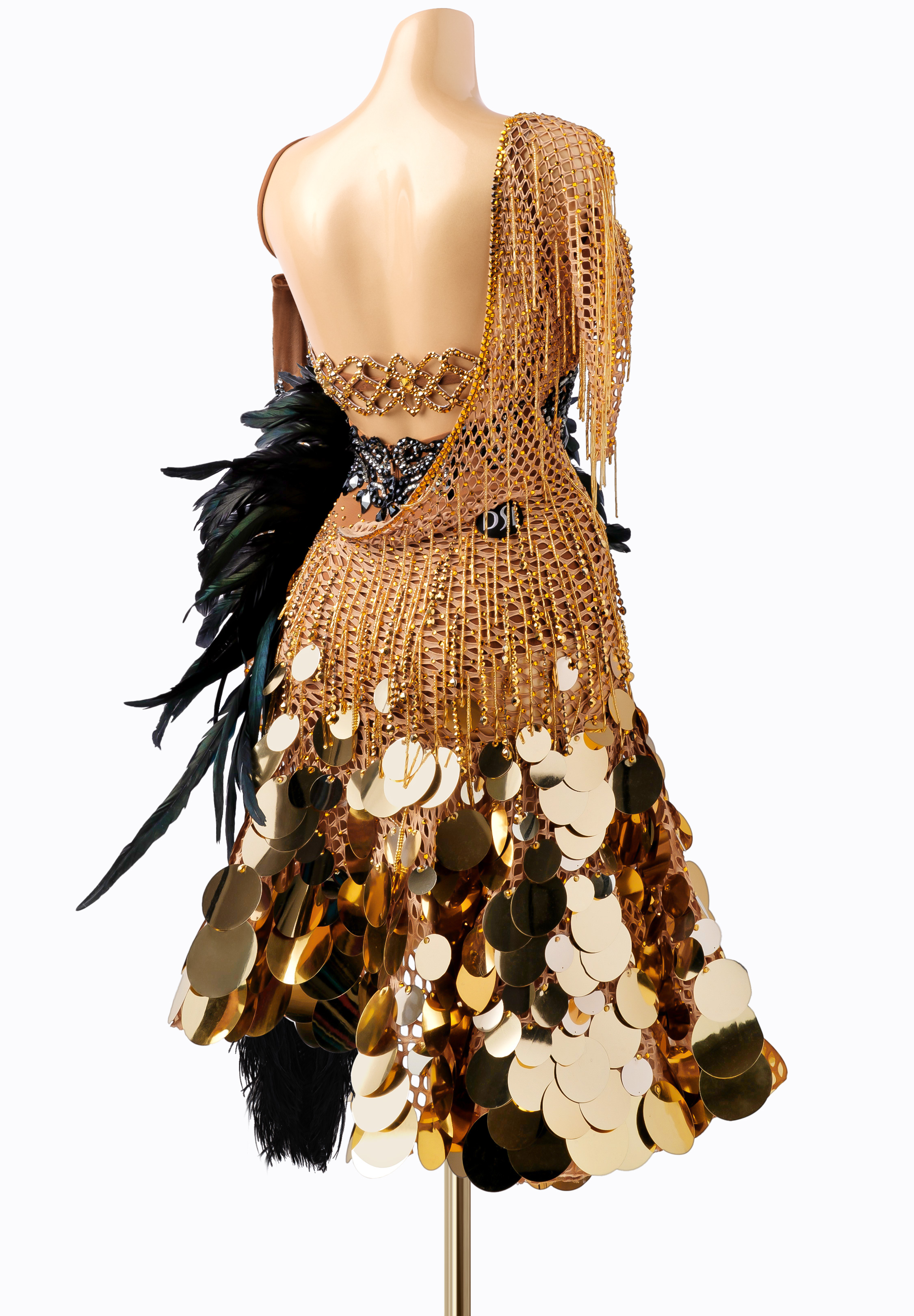 Sandy Fishnet Latin Dress DSI-L24019 | International Latin