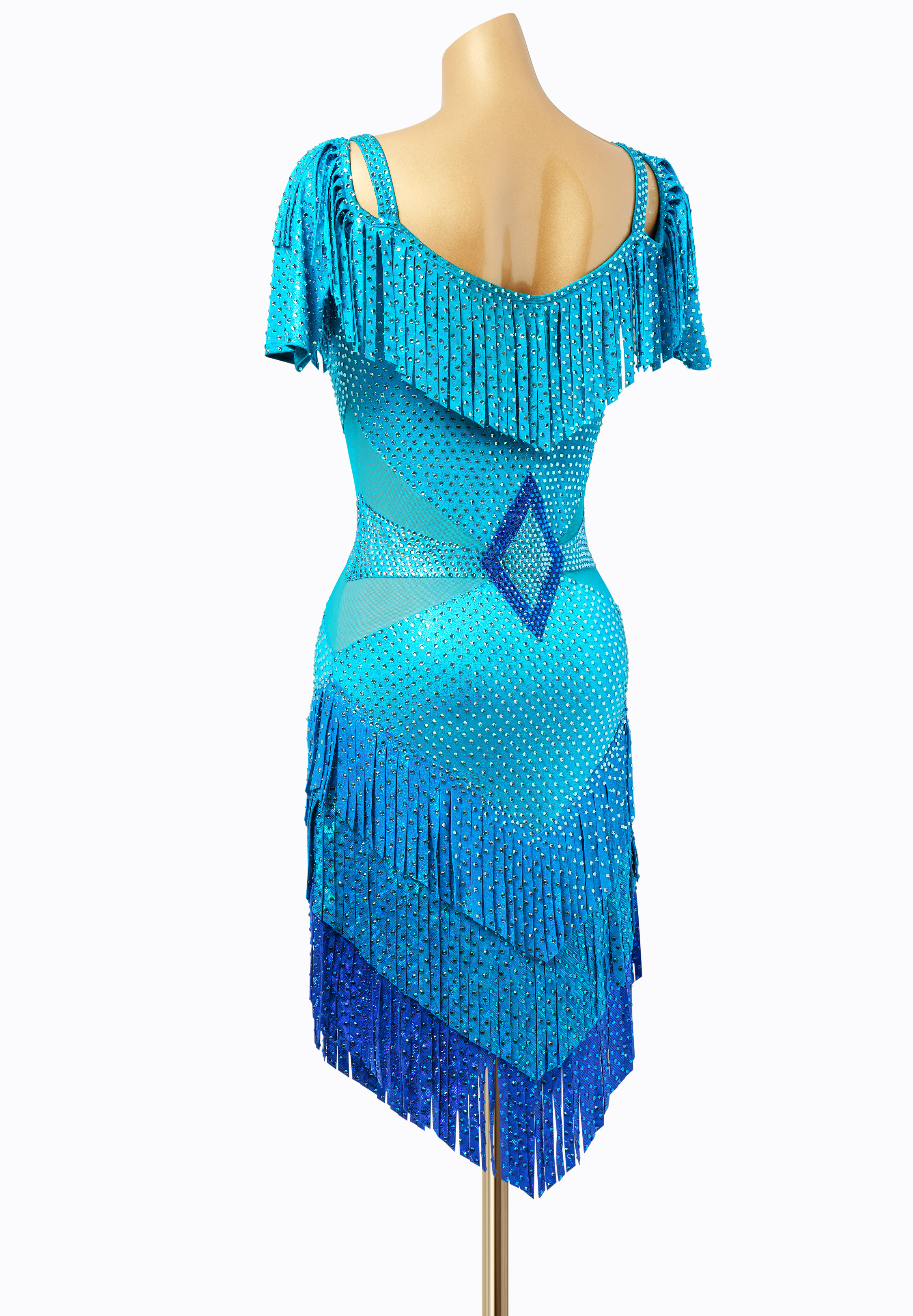 Sensu by Ina Diamond Fringe Latin Dress | International Latin