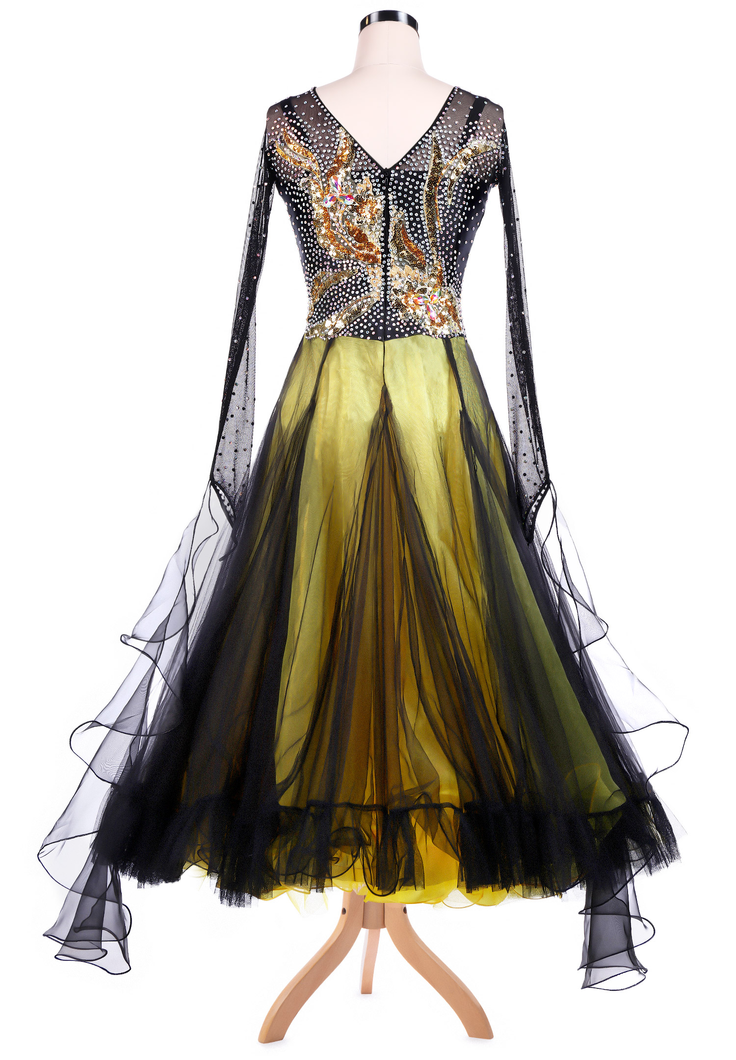 Sequin Golden Fish Ballroom Dance Competition Dress VN-A5225 ...