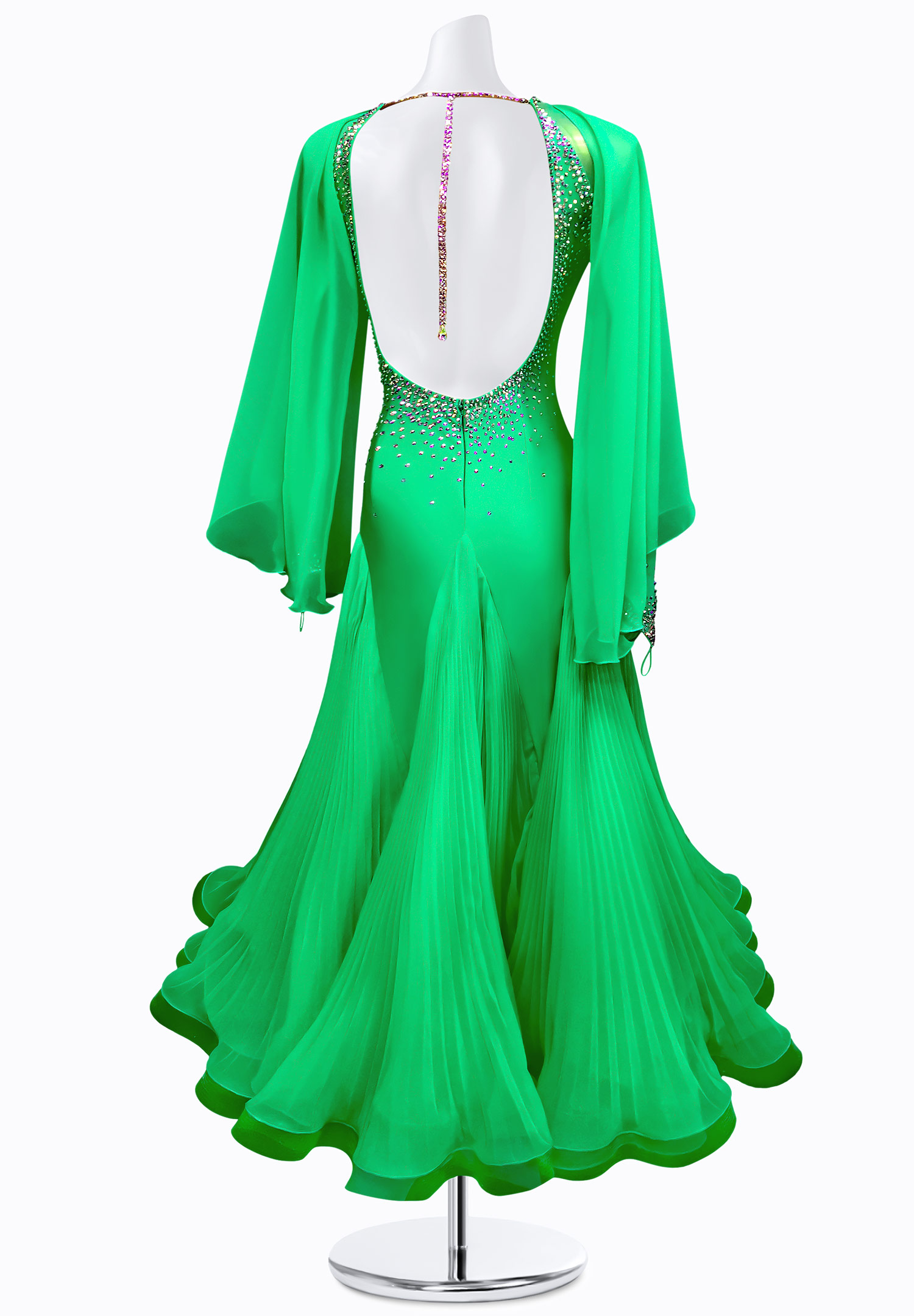 Serene Pleated Ballroom Dress AM-B3118 | International Ballroom