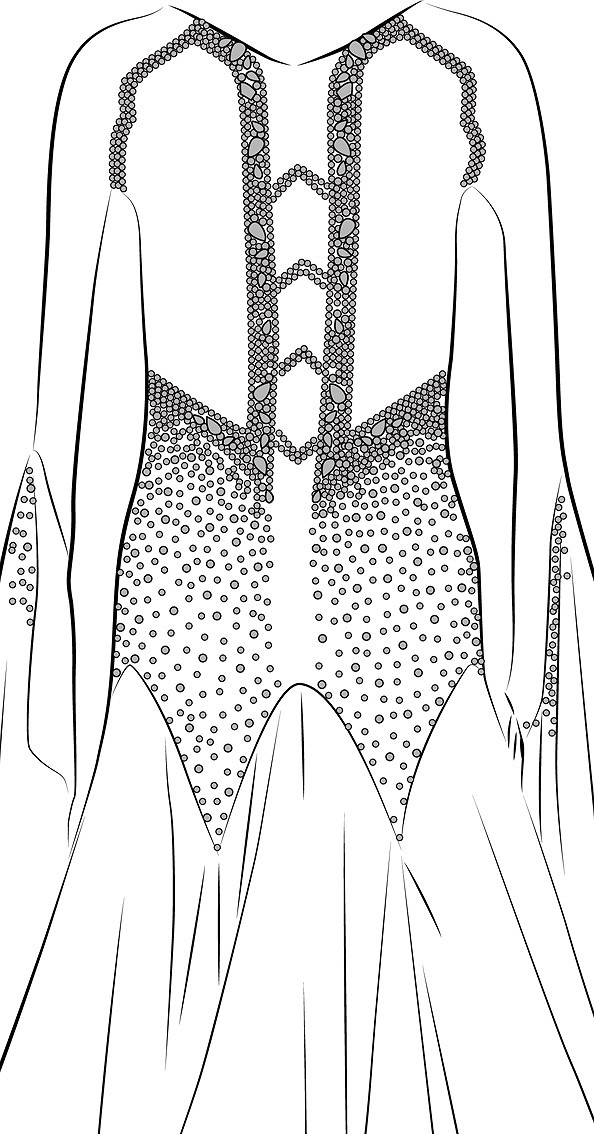 irish dance dress template