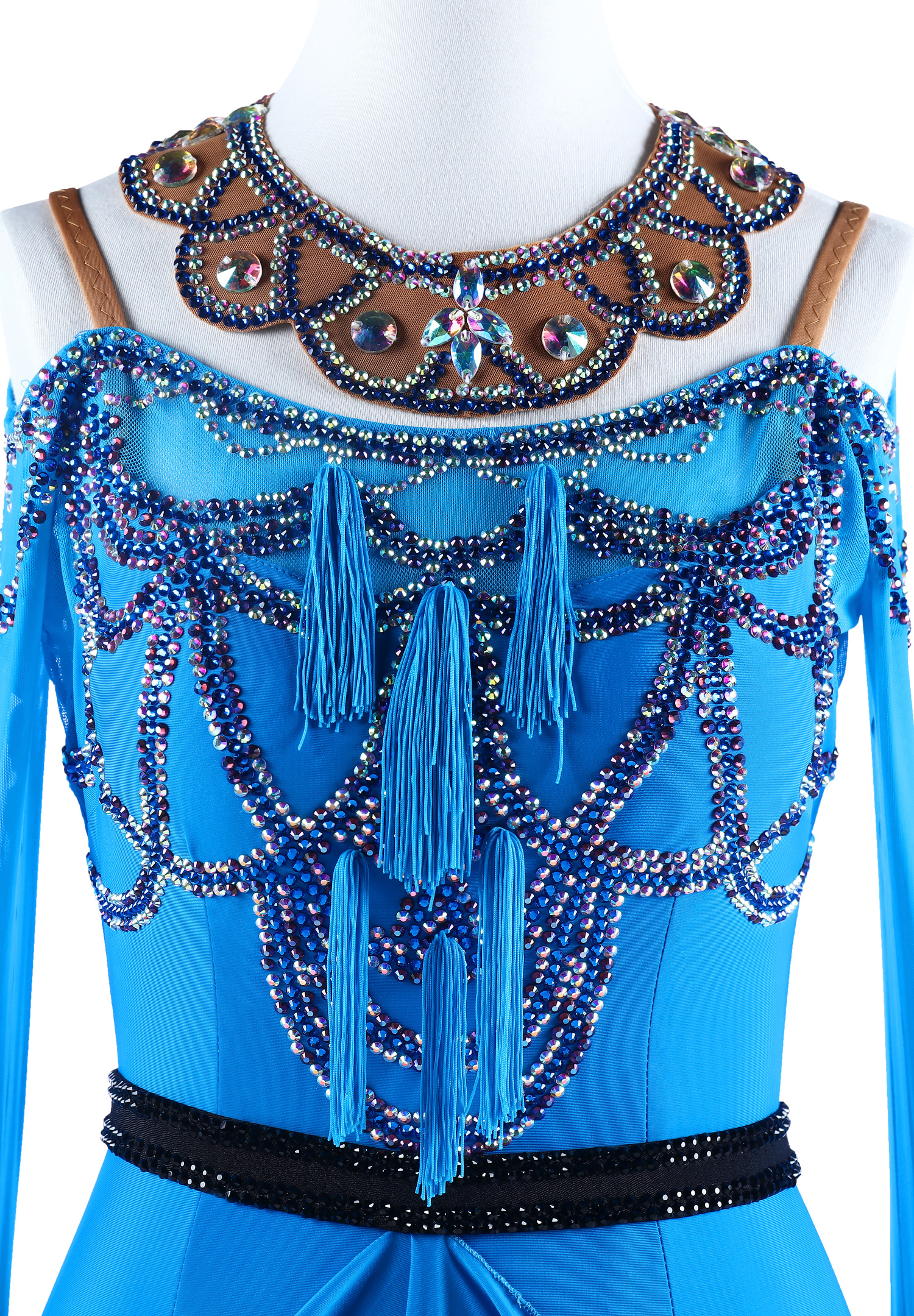 Sizzling Draped Skirt Latin Performance Dress L5268 | International Latin