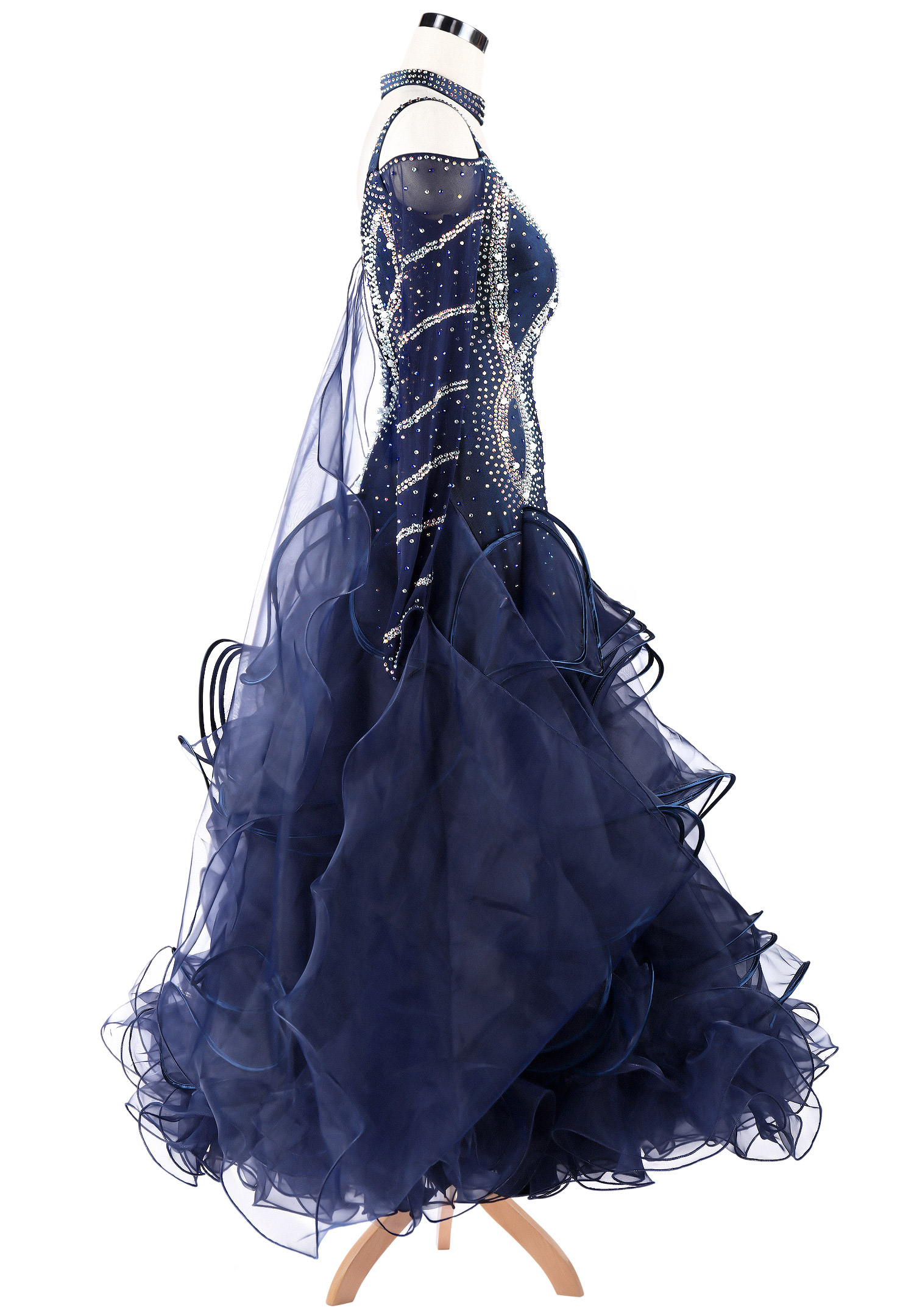Somber Wavelike Ballroom Dance Competition Dress VN-A5260 ...