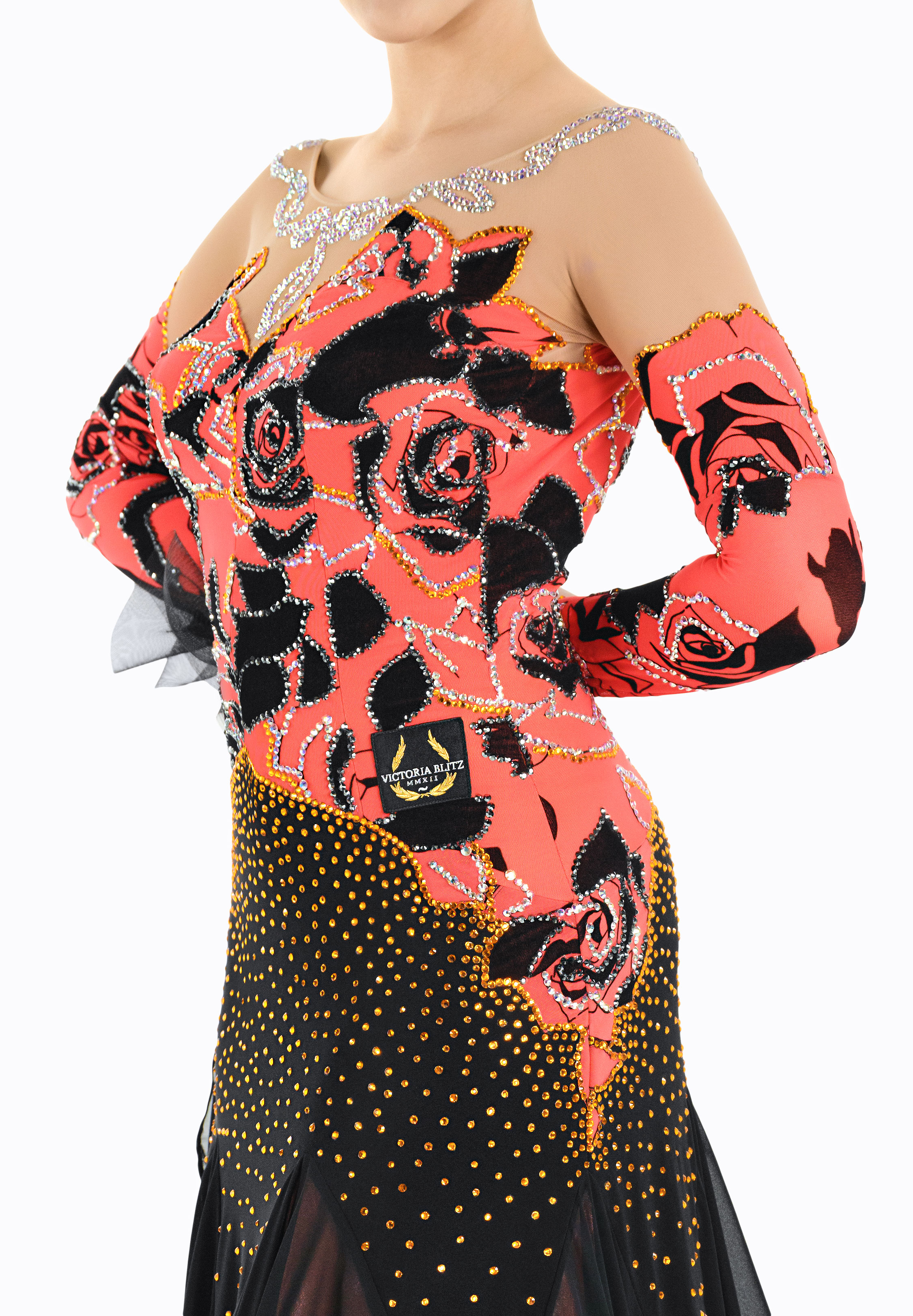 Divine Rose Ballroom Costume Bleco VB-B21004 | International Ballroom