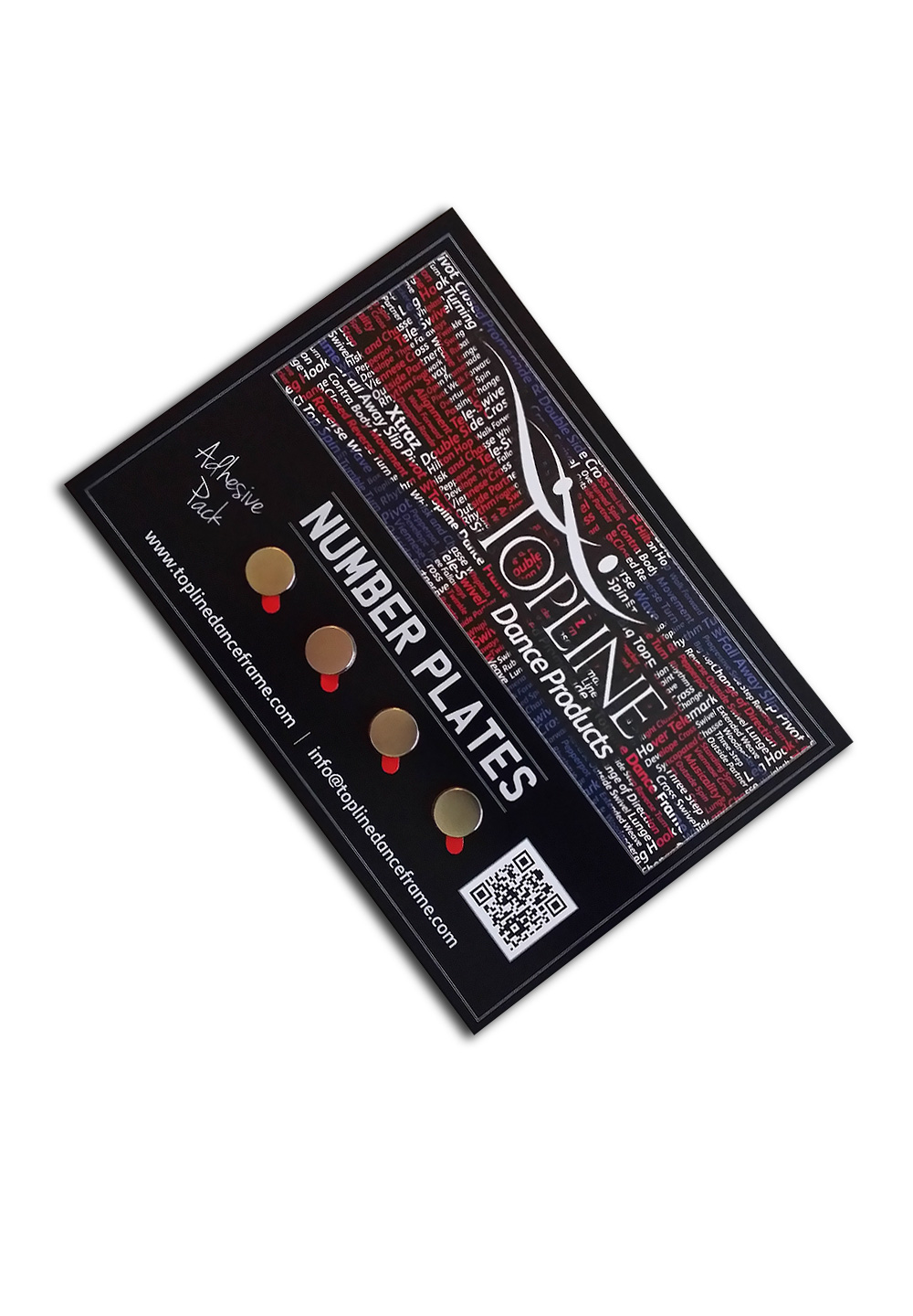 Self-Adhesive Competition Number Plates - Round | Outfit Add-Ons