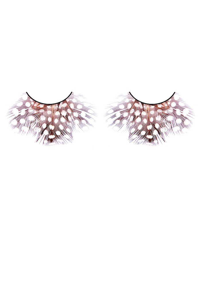 Paradise Dreams - White-Black Feather Eyelashes 645 | Eyelashes