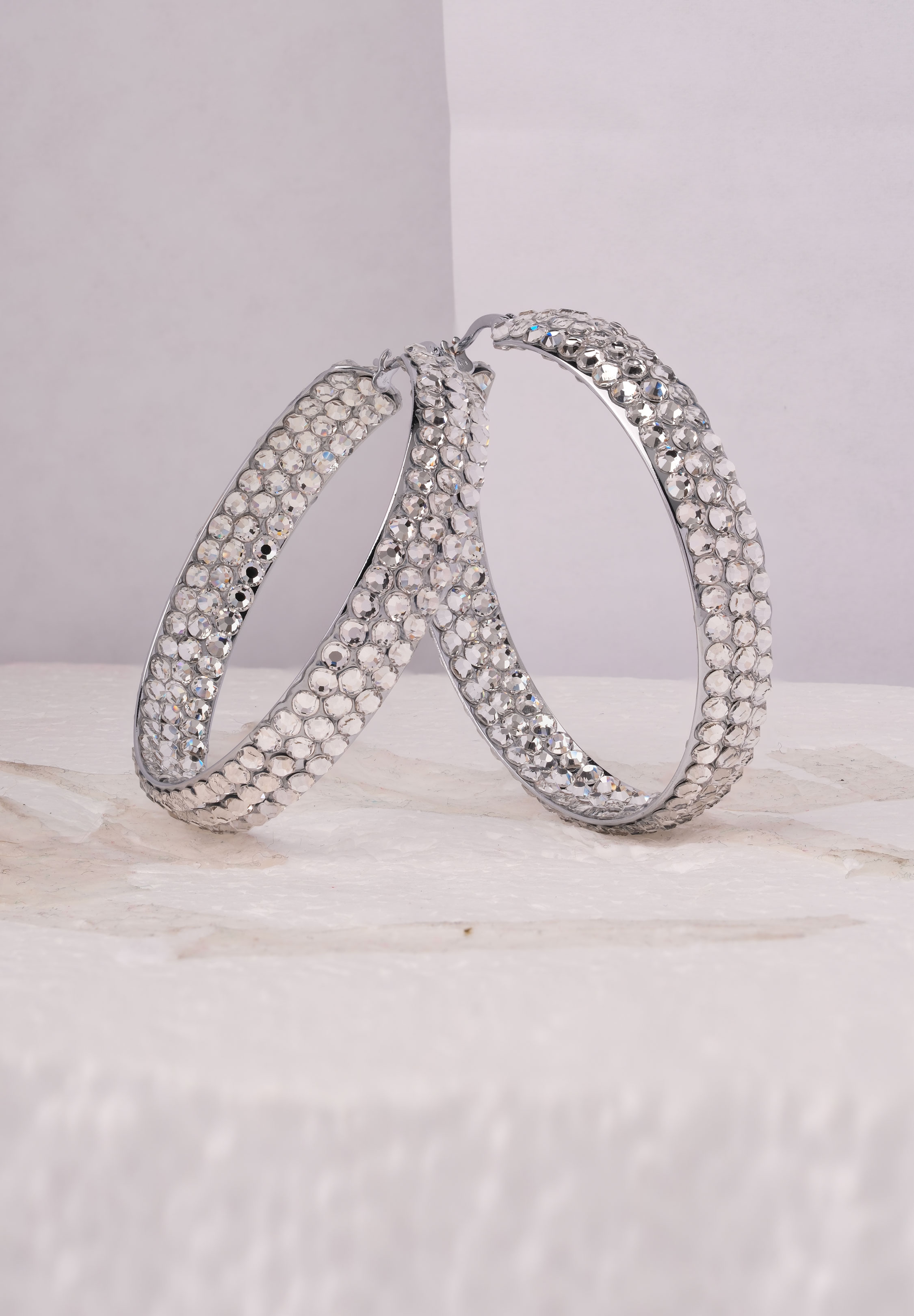 Starlight Edition - Black-White Rhinestone Eyelashes 485 | Eyelashes