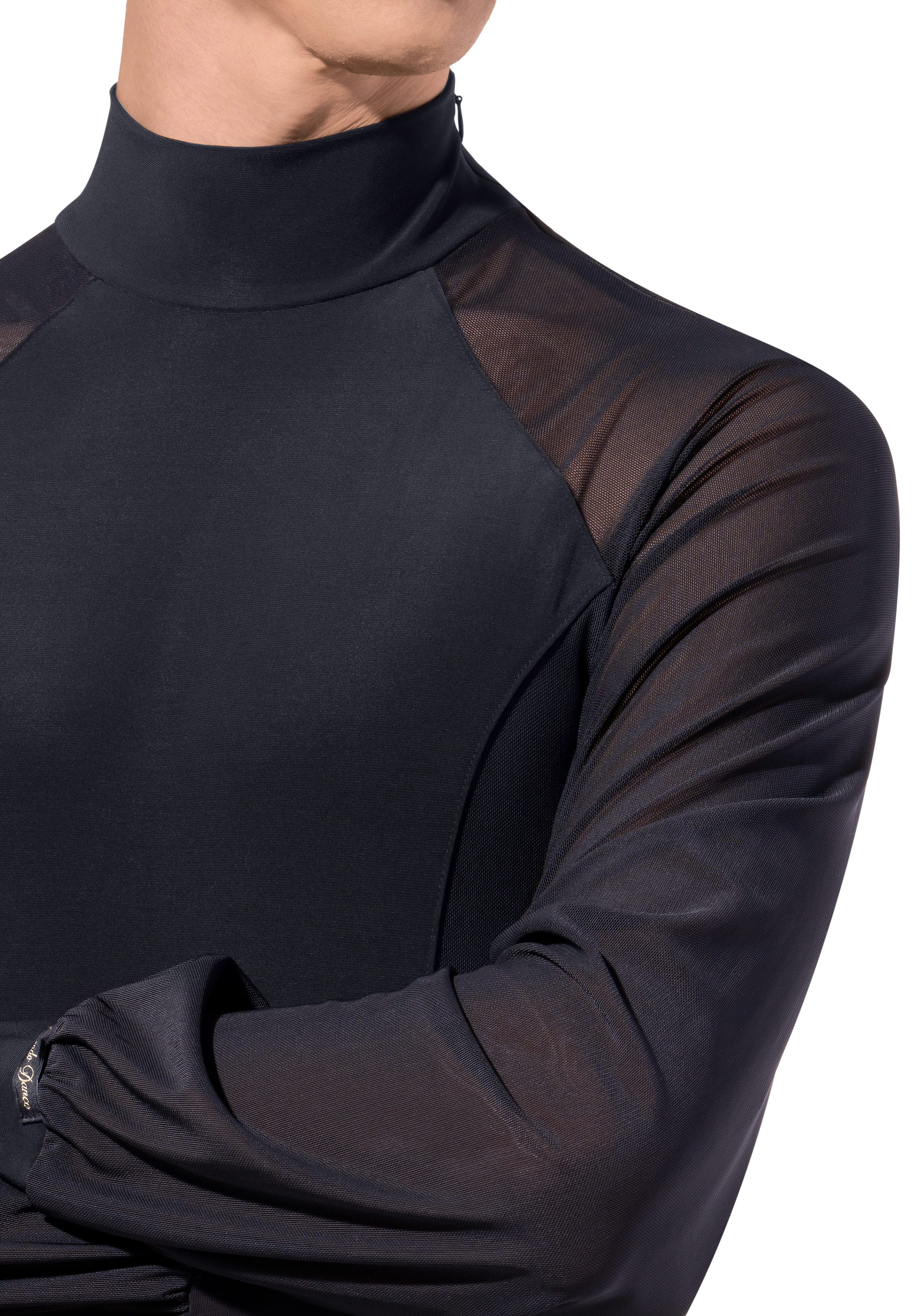 Armando Mens High Neck Mesh Bodysuit 00244 | Dancewear