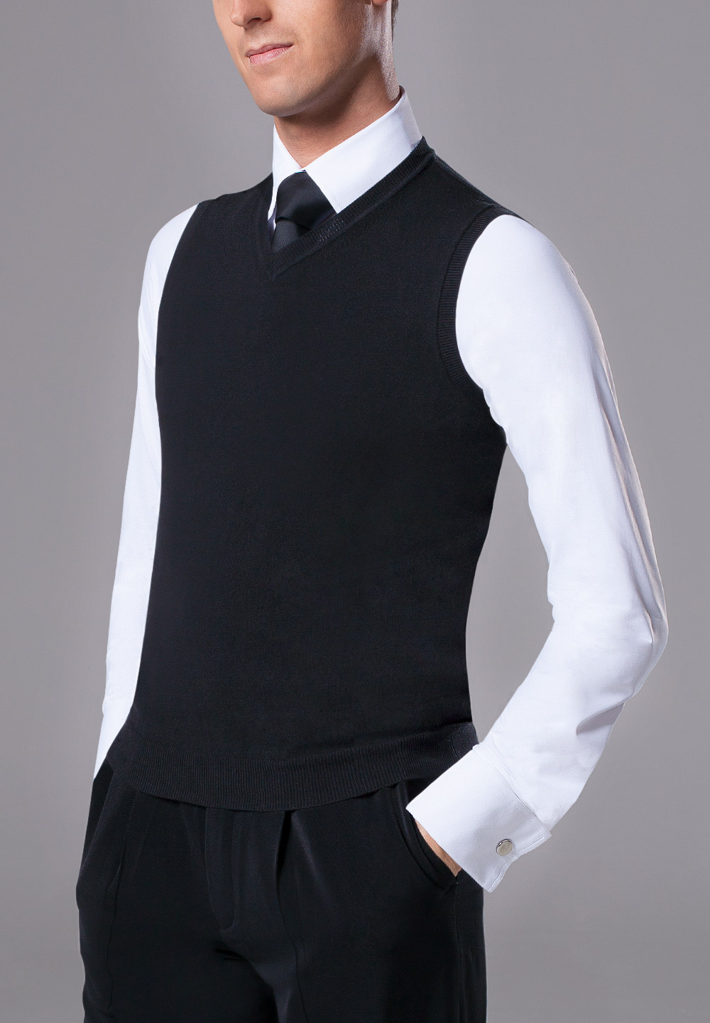 Chrisanne Clover Mens V Neck Vest | Dancewear