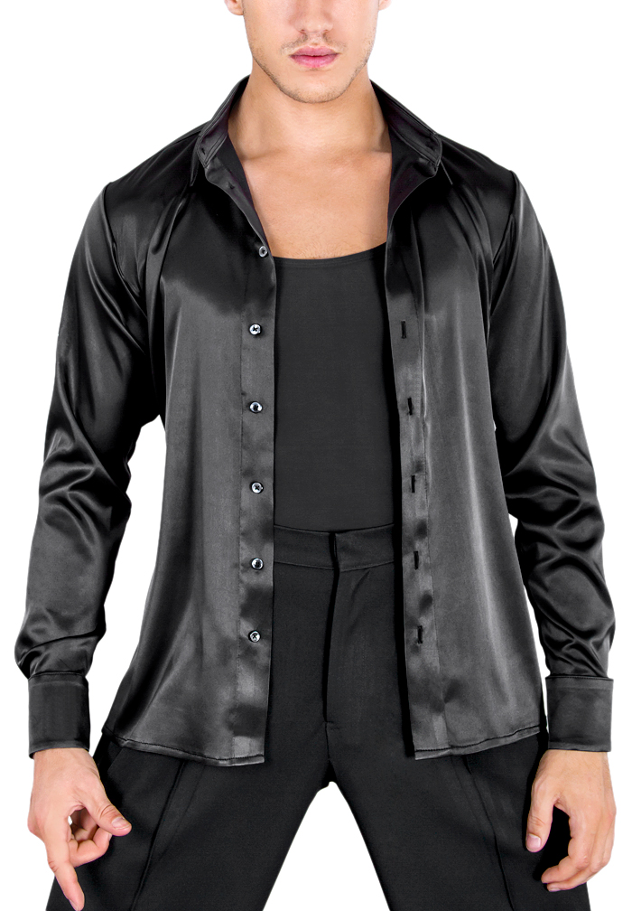 DSI Mens Outside Satin Latin Shirt 4026 | Dancewear