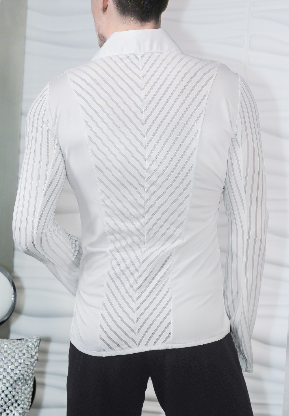 Dance America Mens Loose Fit Latin Shirt without Trunks MS20 | Dancewear