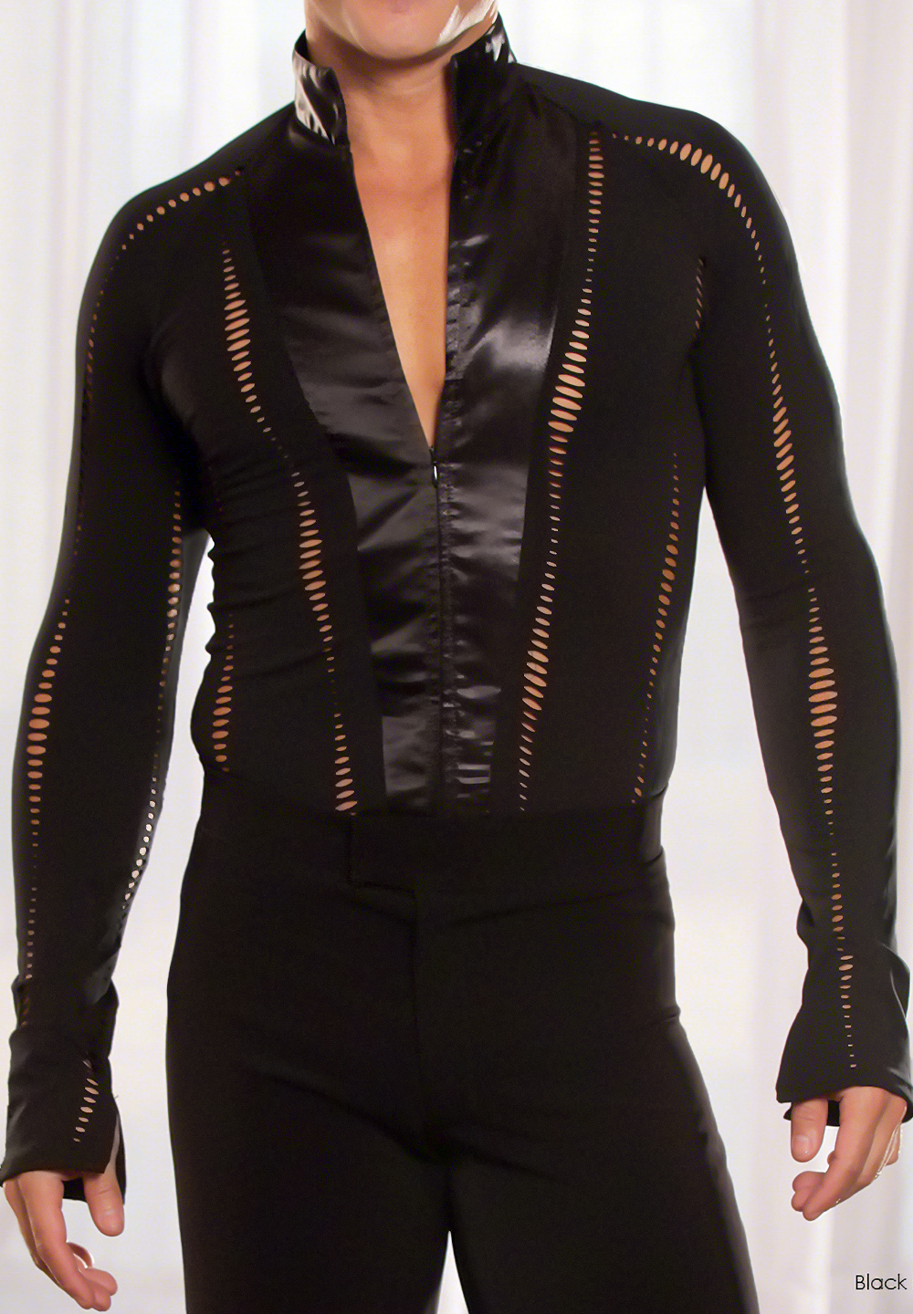 Dance America Mens Mandarin Collared Latin Dancing Shirt MS7 | Dancewear