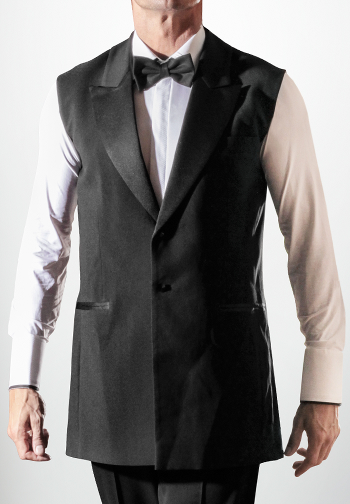 Dancemo Mens Ballroom Jacket Vest W/ Lapel 92015004 | Dancewear