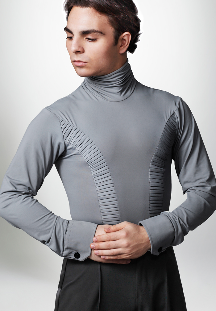 Dancemo Mens Latin Body Shirt 92024045 | Latin Shirt
