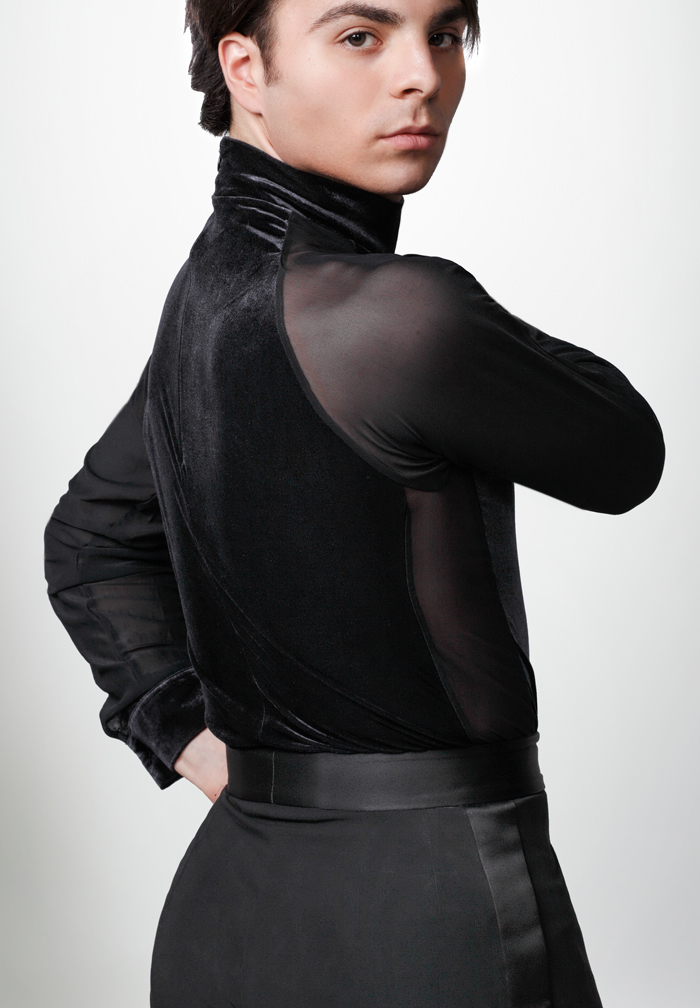 Dancemo Mens Latin Body Shirt 92024046 | Dancewear