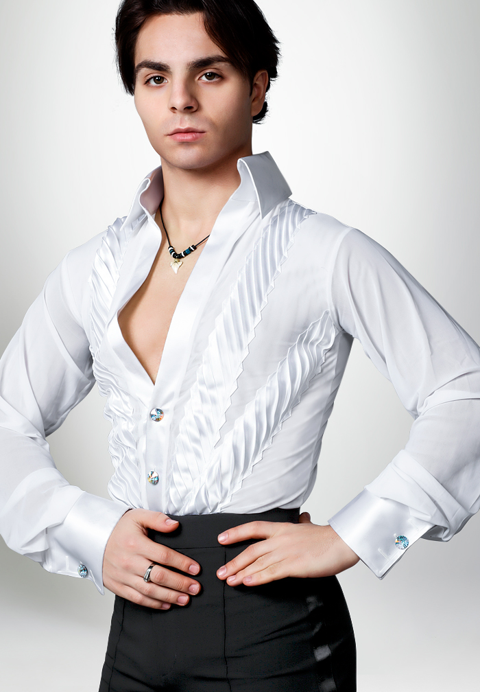 Dancemo Mens Latin Dance Body Shirt 92024050 | Dancewear