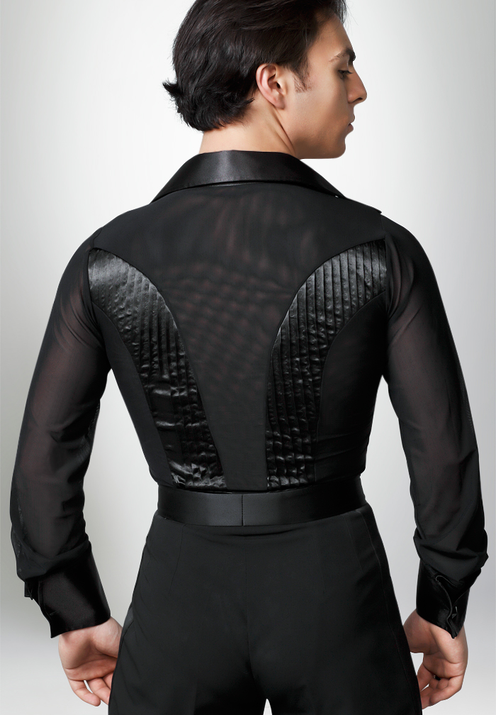 Dancemo Mens Latin Dance Body Shirt 92024052 | Latin Shirt