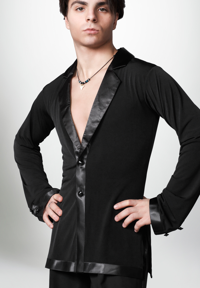 Dancemo Mens Latin Dance Body Shirt 92024047 | Dancewear