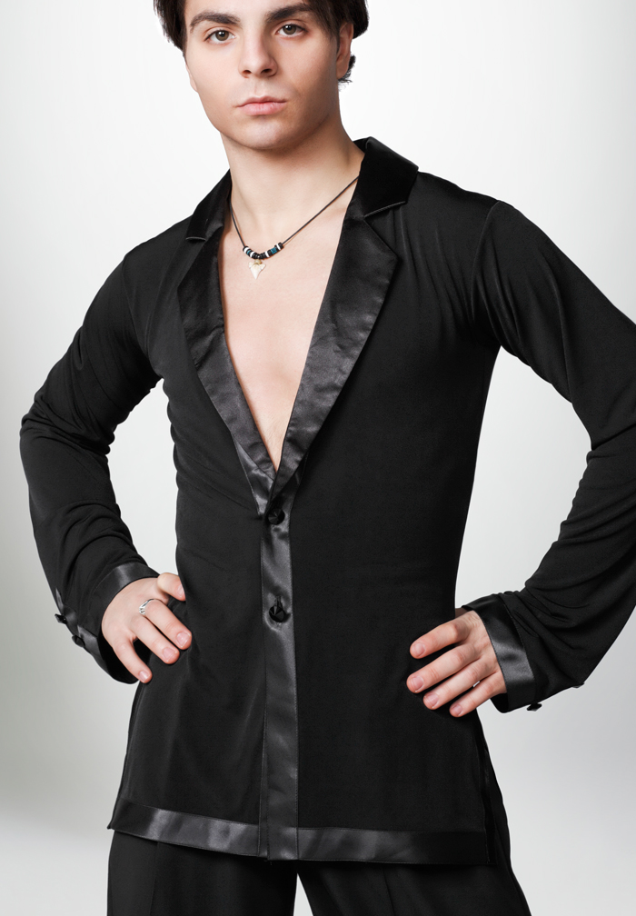 Dancemo Mens Latin Dance Body Shirt 92024047 | Dancewear