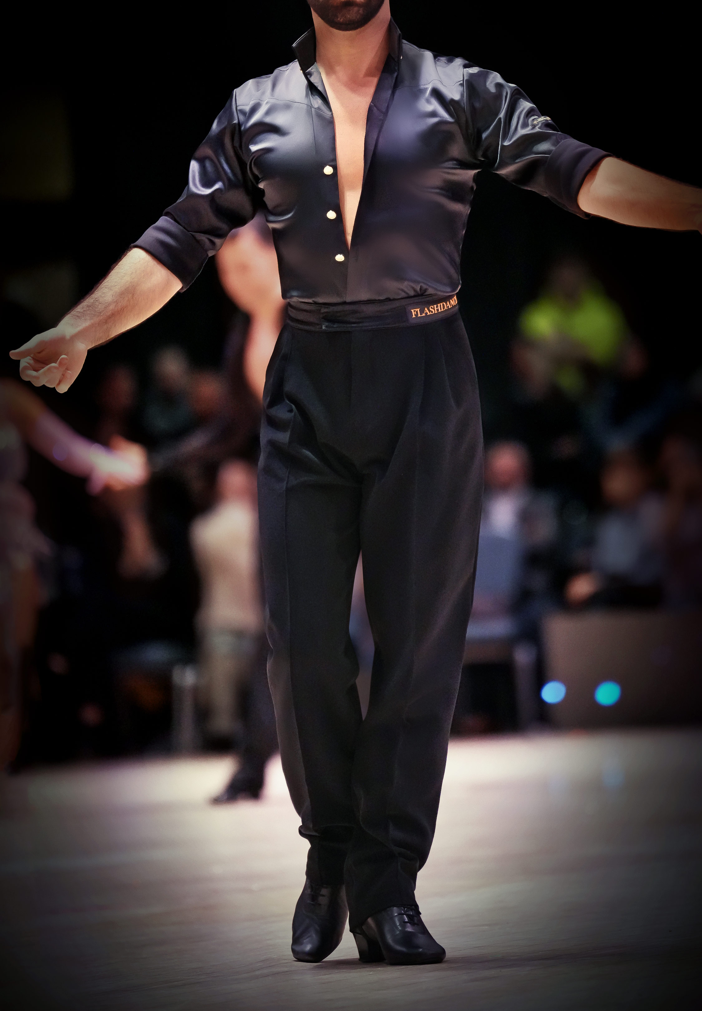 Flashdance Mens Latin Performance Shirt UOMO 1033 | Dancewear