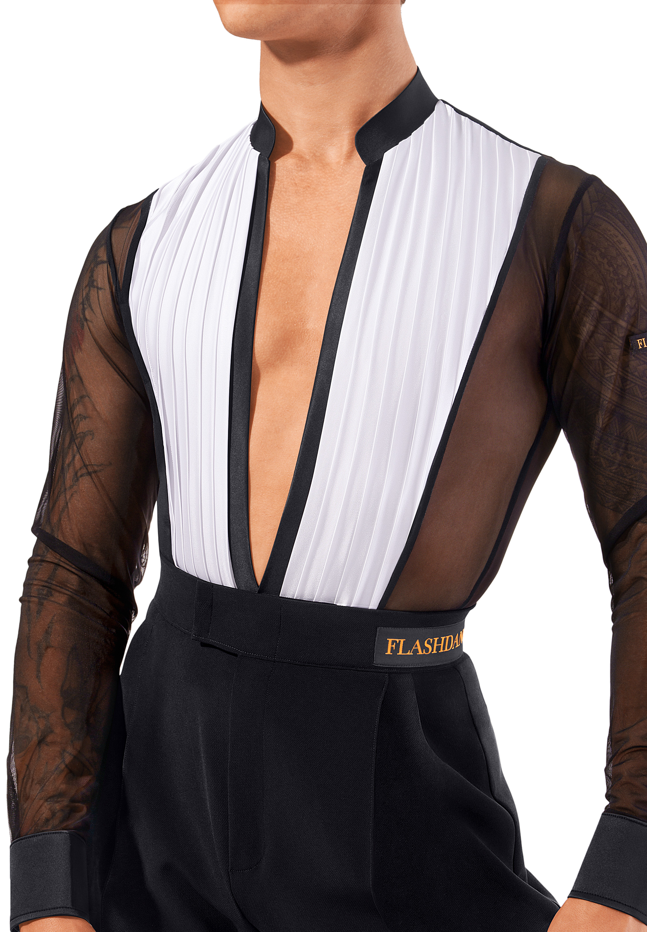 Flashdance Mens Latin Performance Shirt UOMO 1096 | Dancewear
