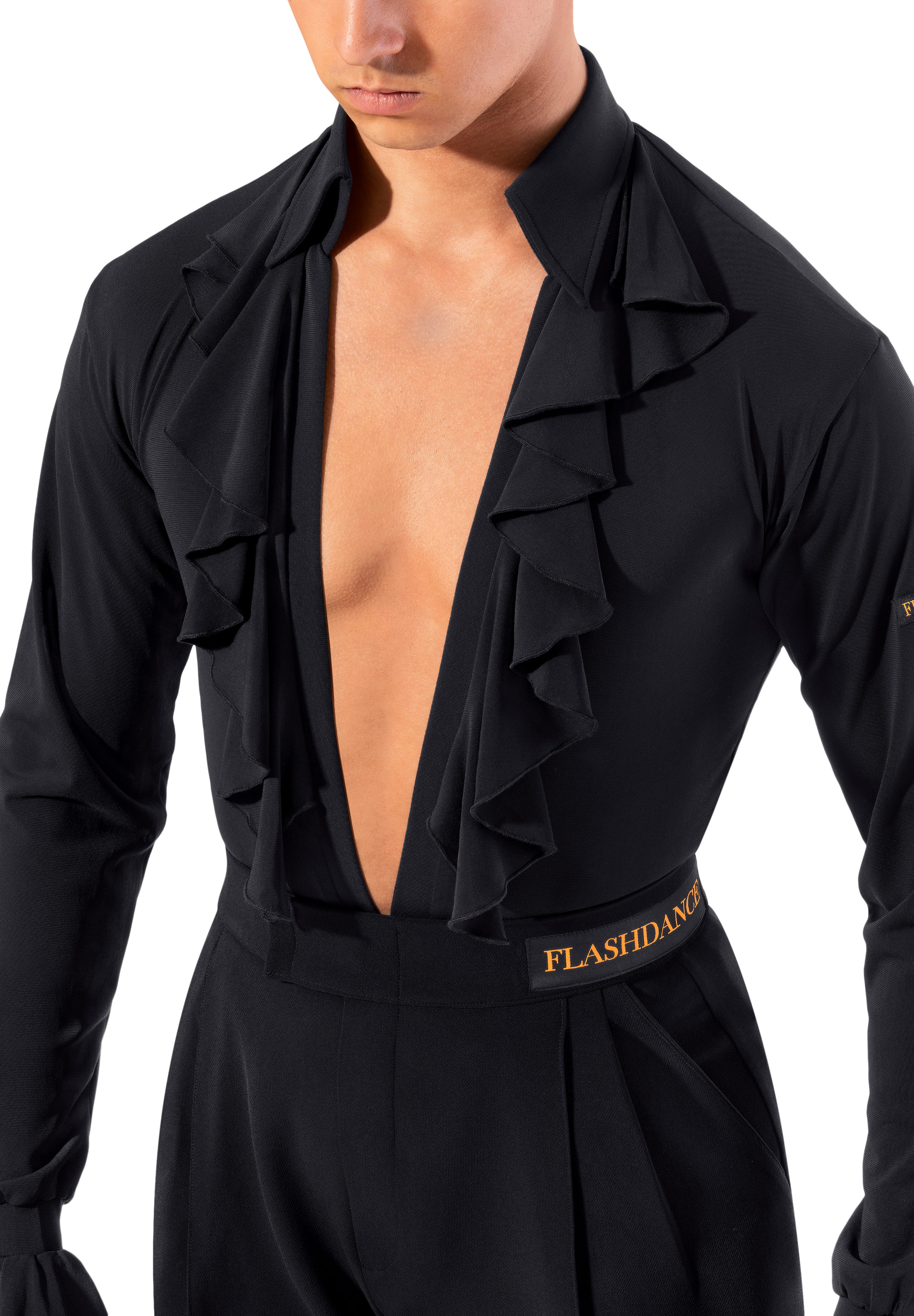 Flashdance Mens Latin Performance Shirt UOMO 1106 | Dancewear