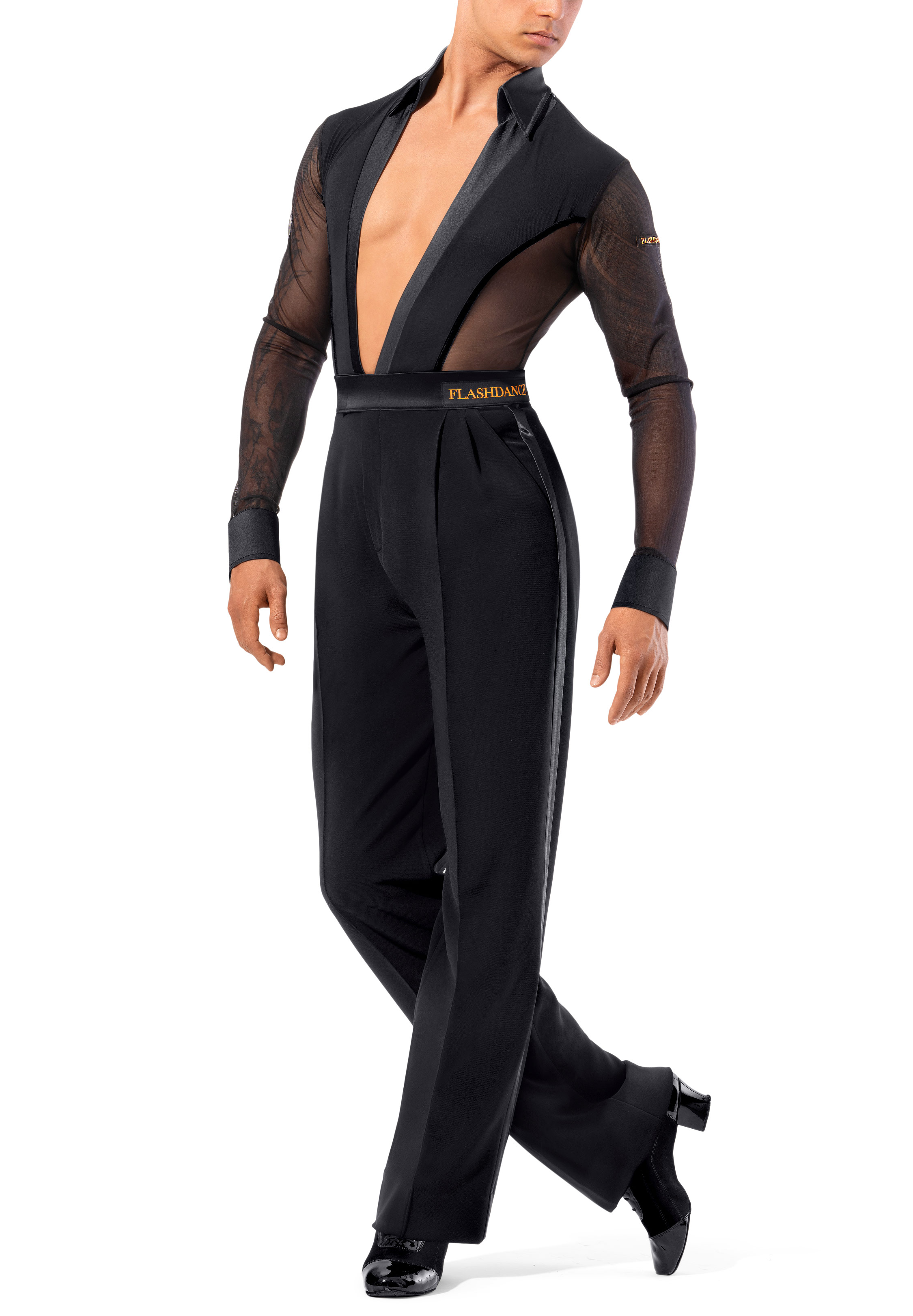 Flashdance Mens Latin Performance Shirt UOMO 1112 | Dancewear