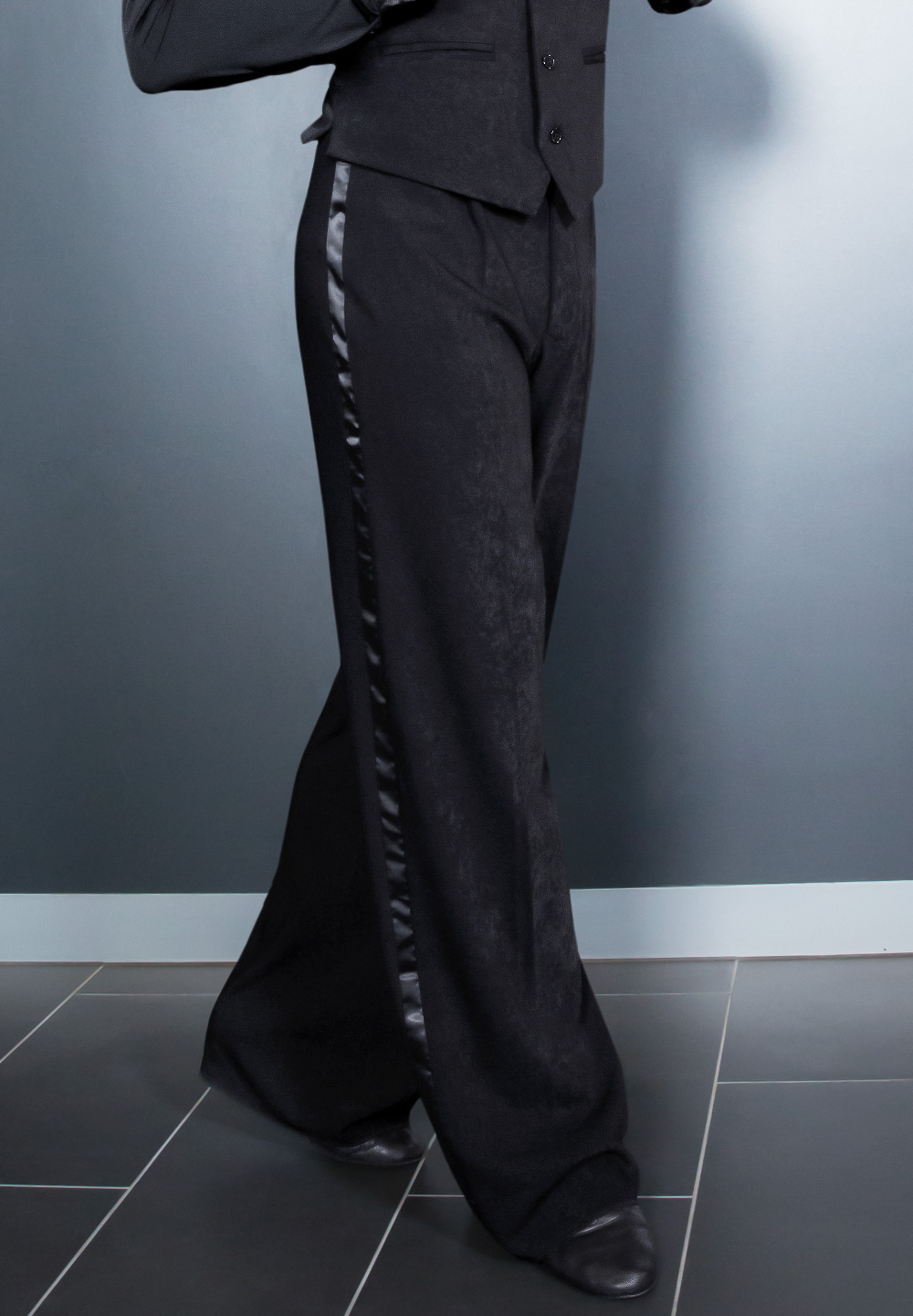 Je Dor Mens Ballroom Pants w/ Satin B12019 | Dancewear