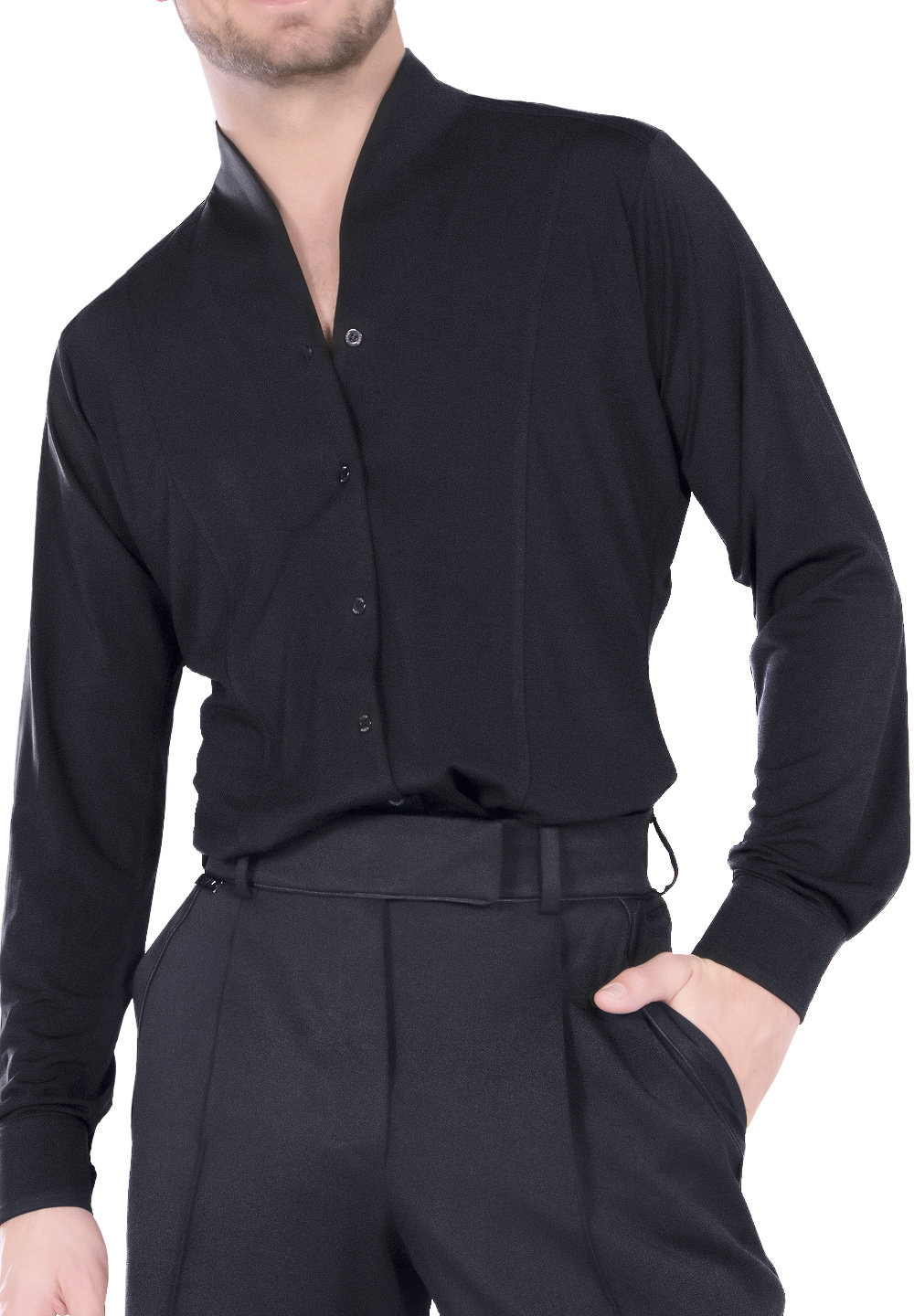 Maly Mens Latin Practice Shirt MF192201 | Dancewear