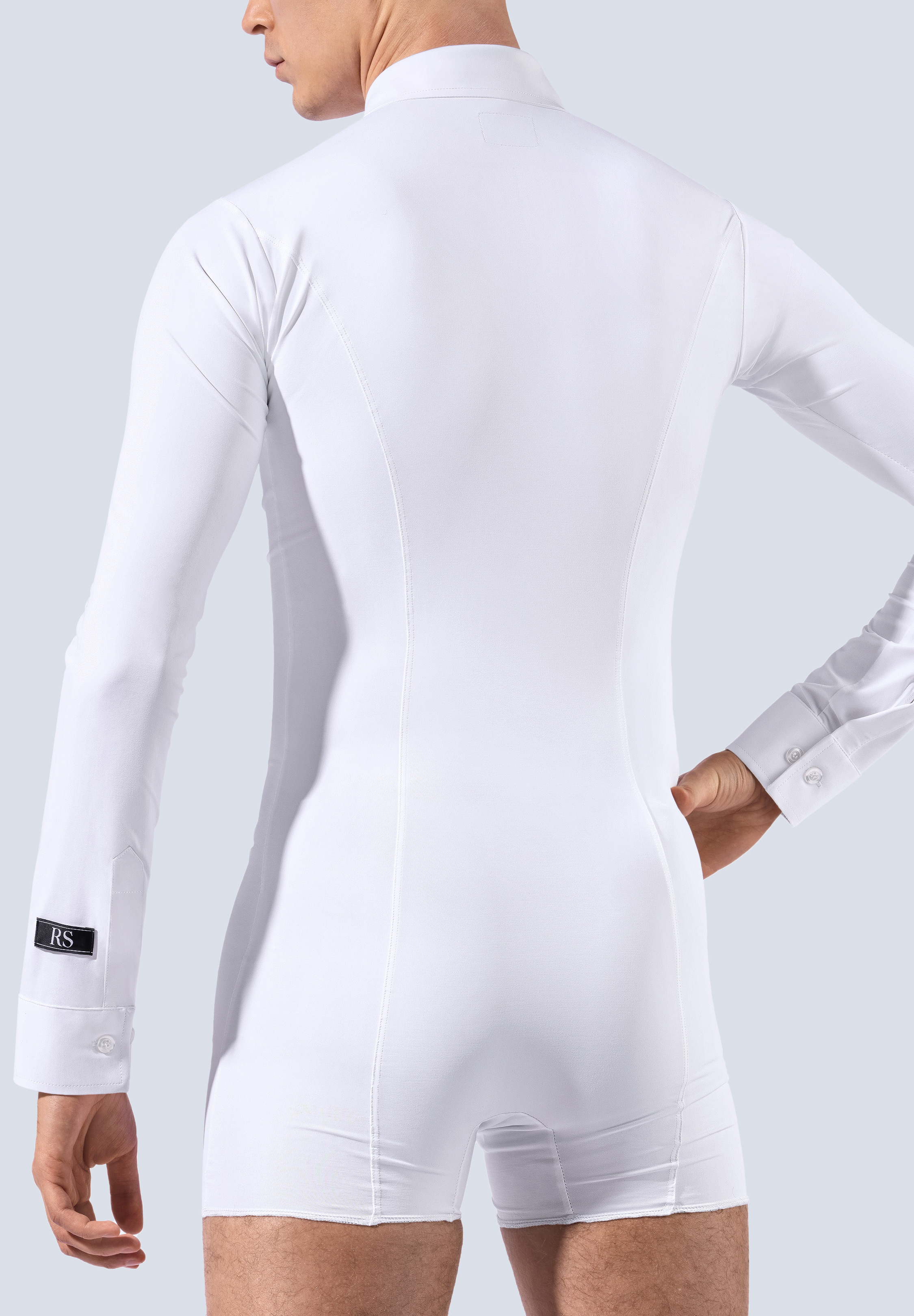 RS Atelier Mens Special Tight Stretch Body Shirt | Ballroom Shirt