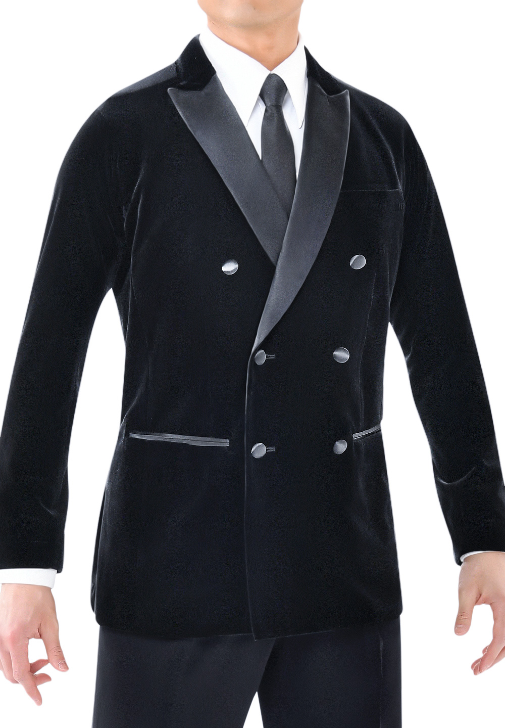 Taka Fitted Double Breasted Ballroom Jacket MJ19 | Danceshopper