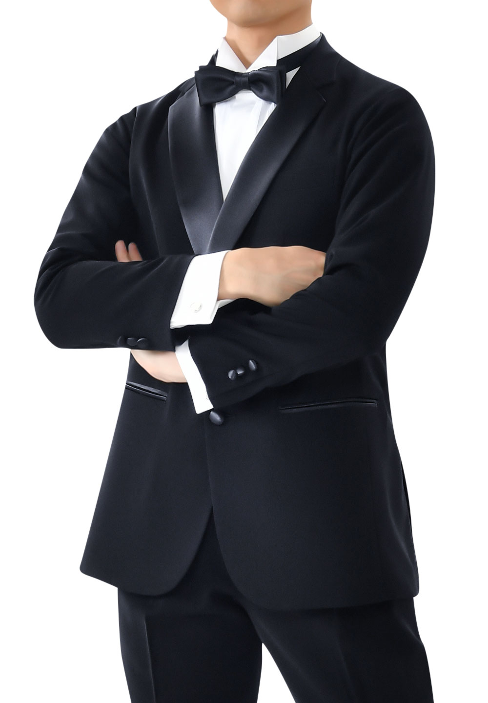 Taka Mens Ballroom Satin Lapel Tuxedo MJ13 | Dancewear