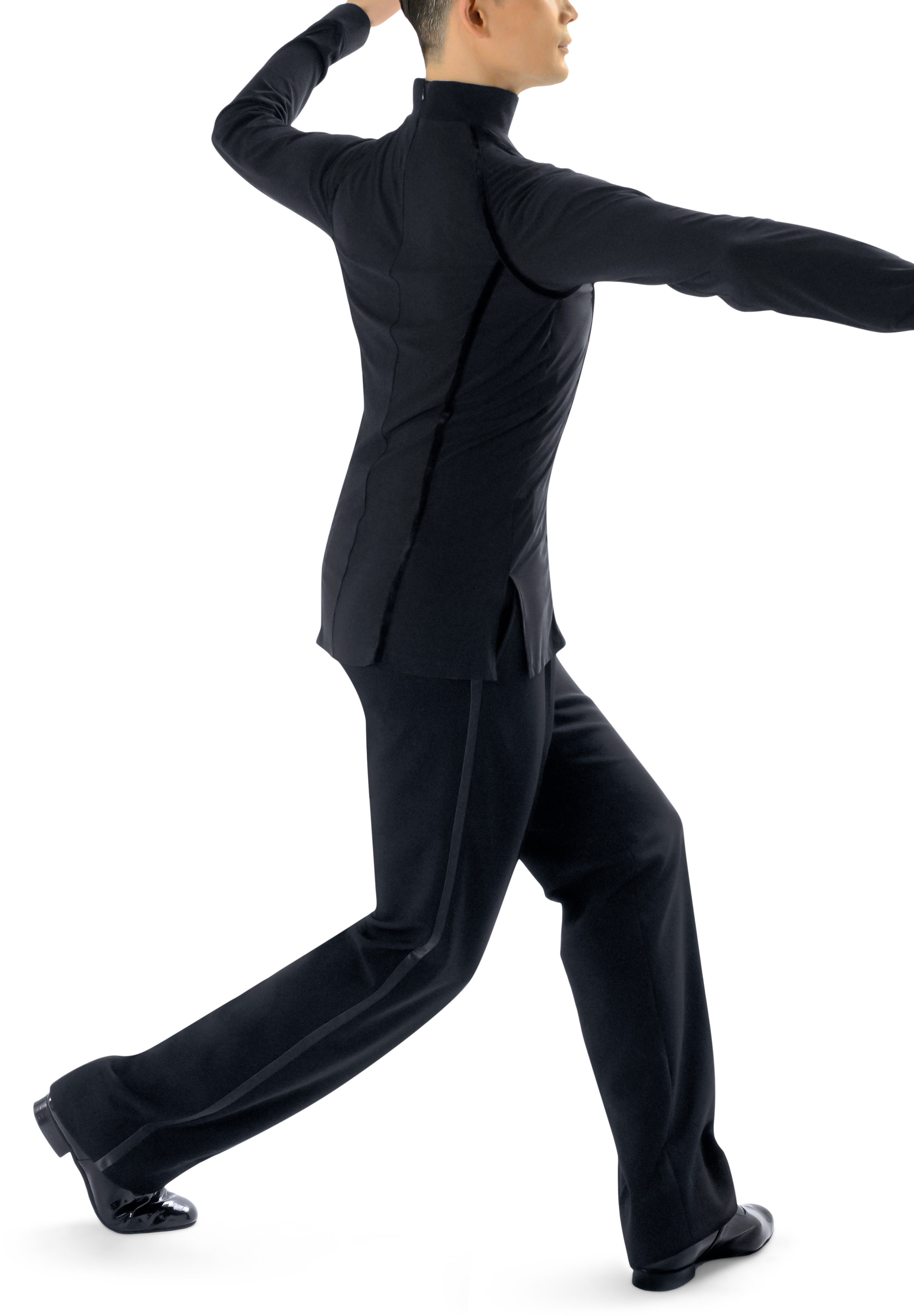 Taka Mens High Neck Latin Dance Shirt MS278 | Dancewear