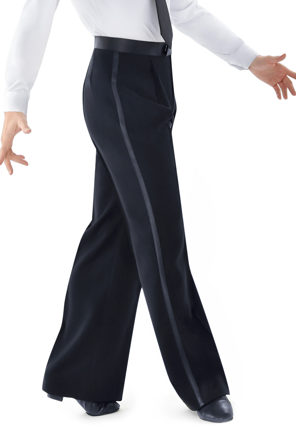 Taka Mens Tucked Satin Binding Ballroom Pants MP87 | Dancewear