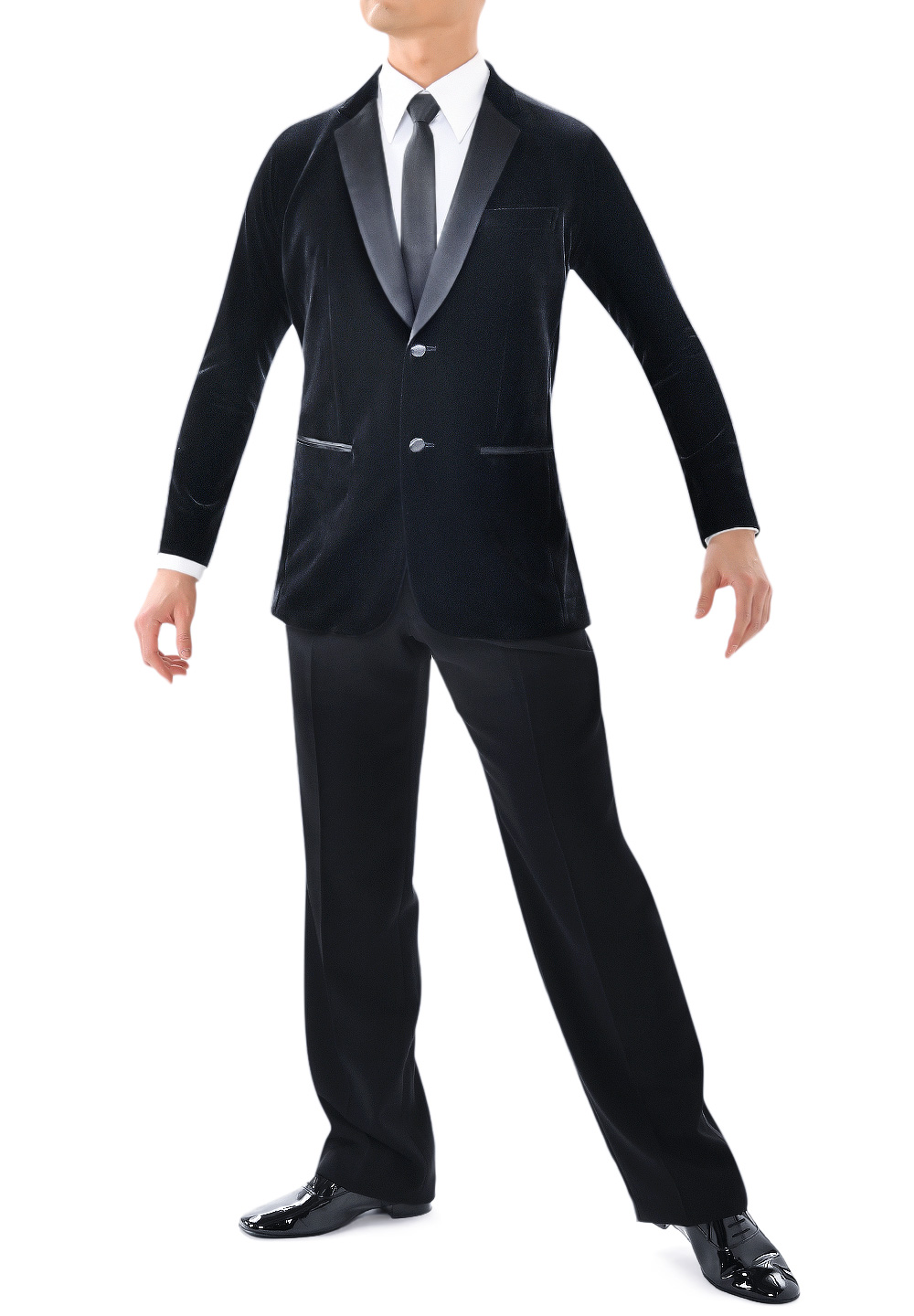 Taka Satin Lapel 2 Buttons Ballroom Smooth Jacket MJ18 | Dancewear