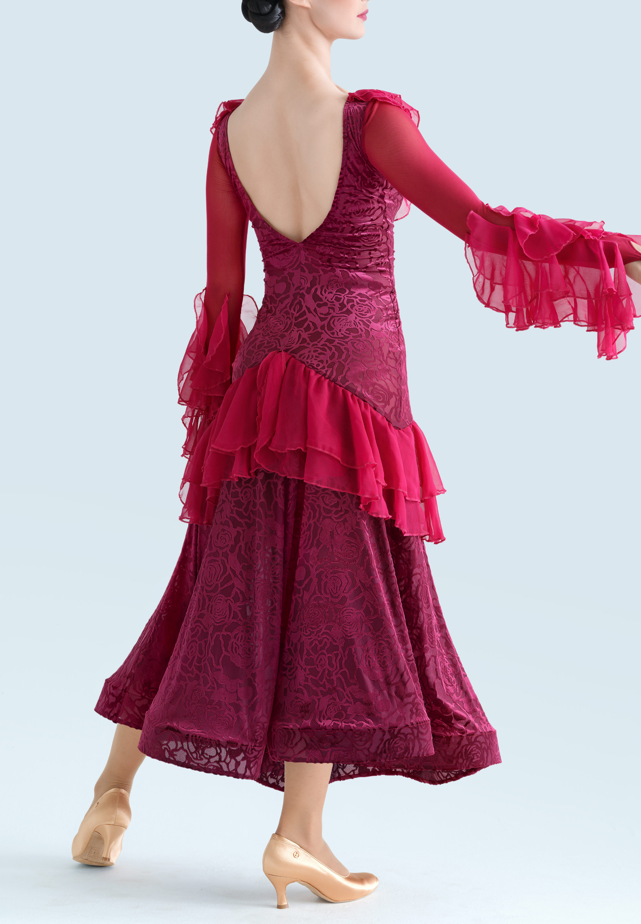 MF Ruffle Sonata Ballroom Dress M402 | Dresses