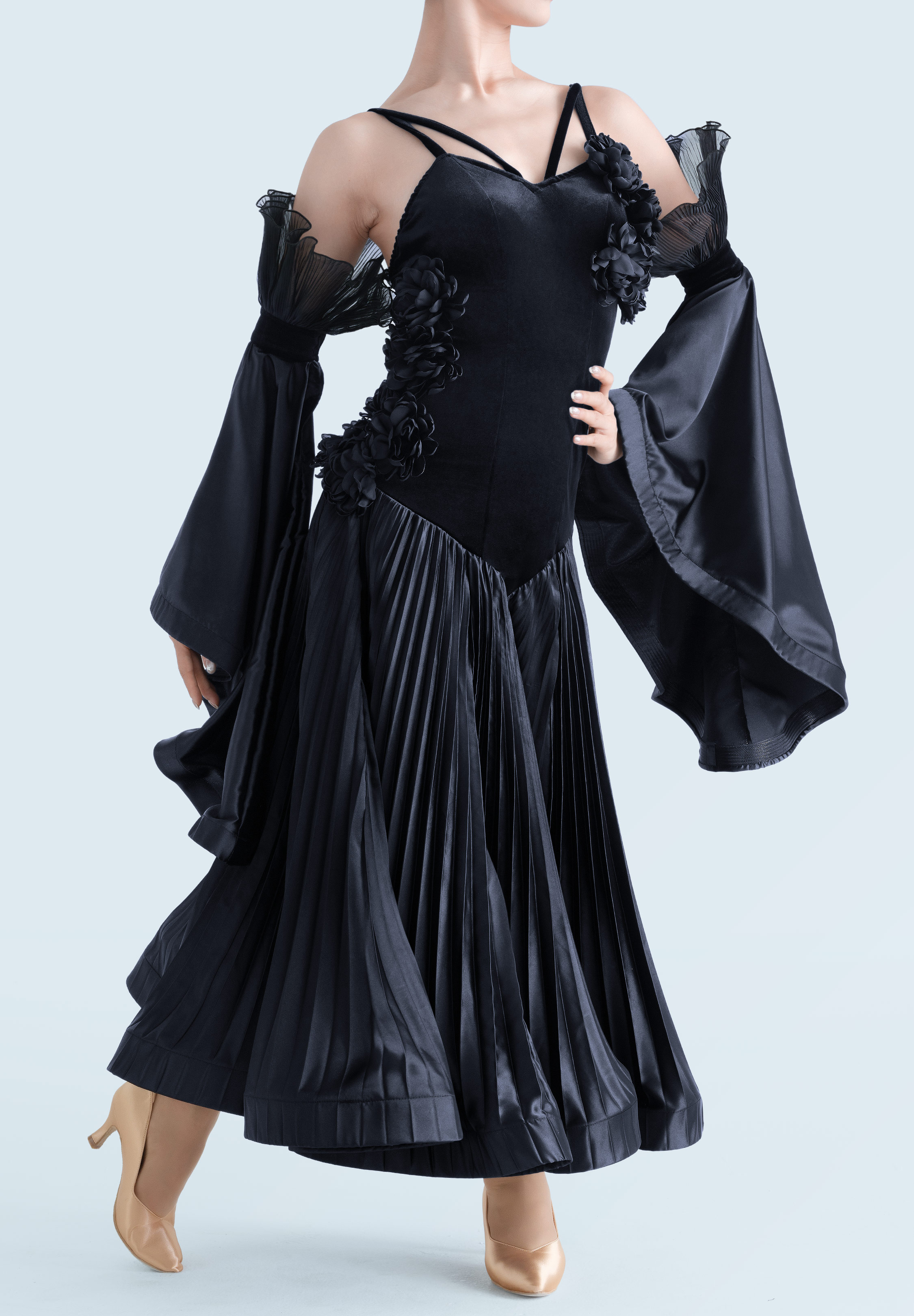 MF Petal Noir Ballroom Dress M419 | Dresses